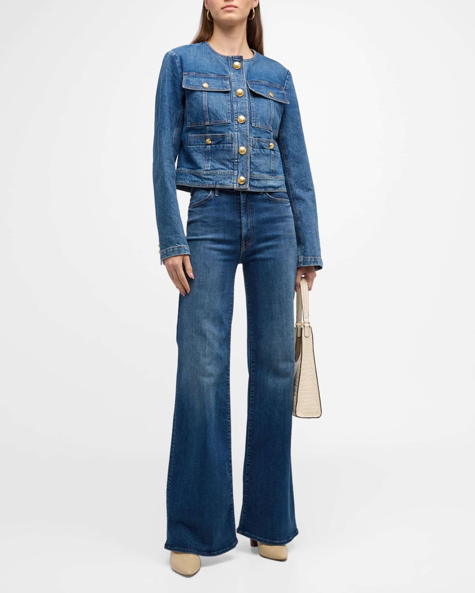 A.L.C. Cleo Tailored Denim Jacket | Neiman Marcus