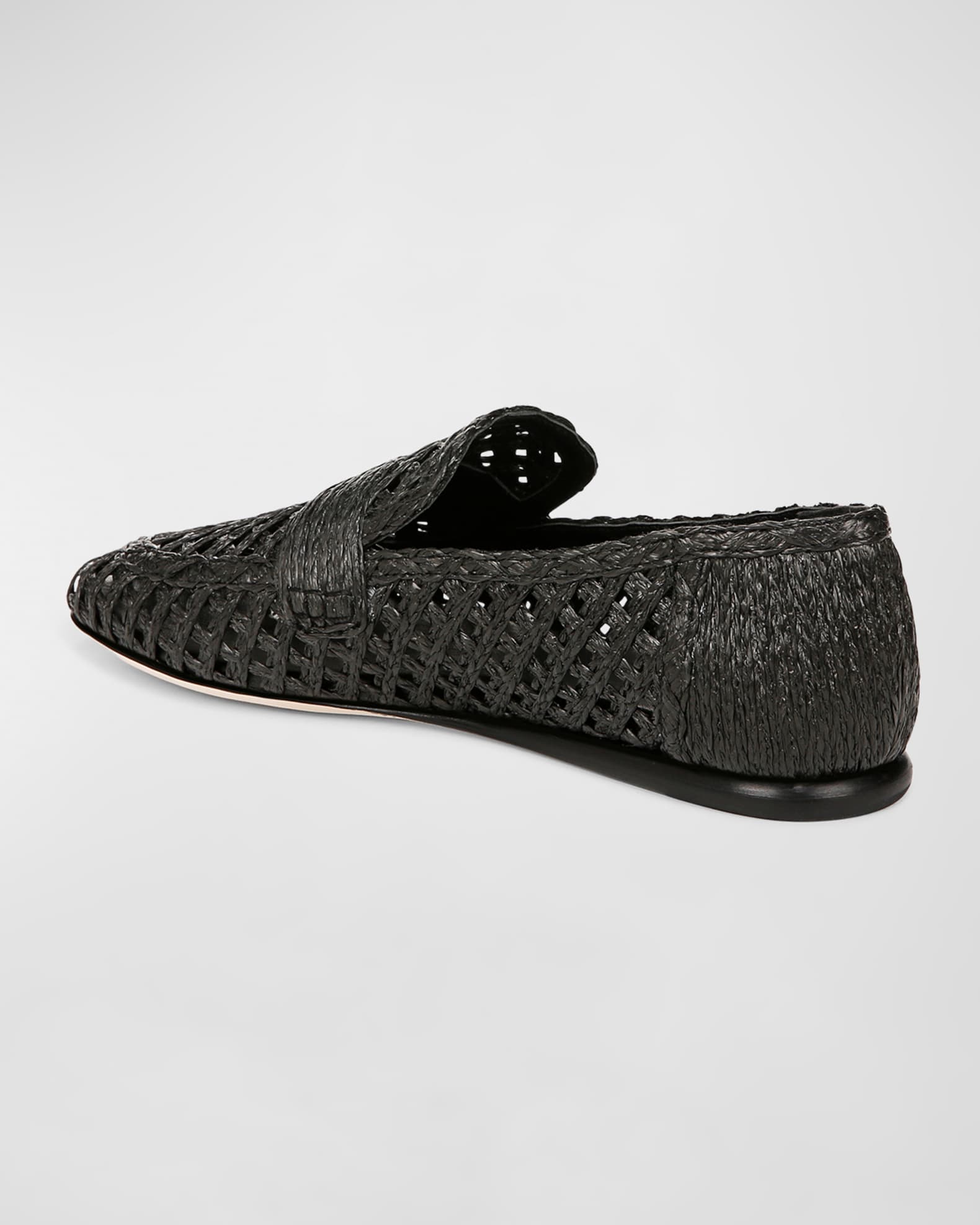 Vince Davis Flat Raffia Loafers | Neiman Marcus