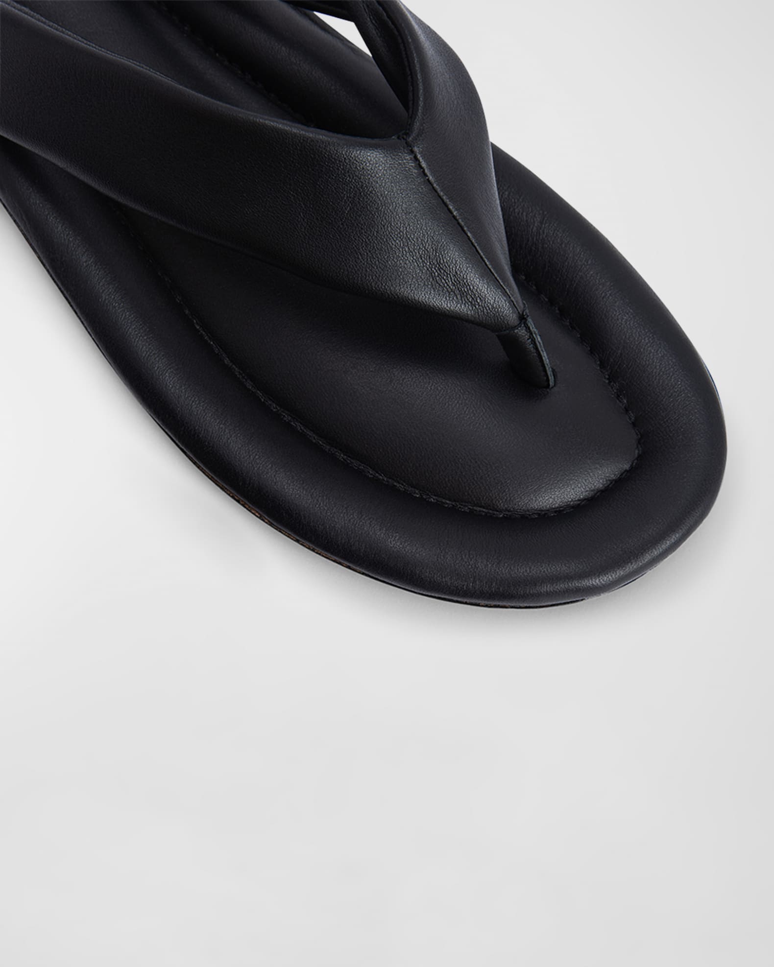 Dasha Leather Flat Thong Sandals | Neiman Marcus