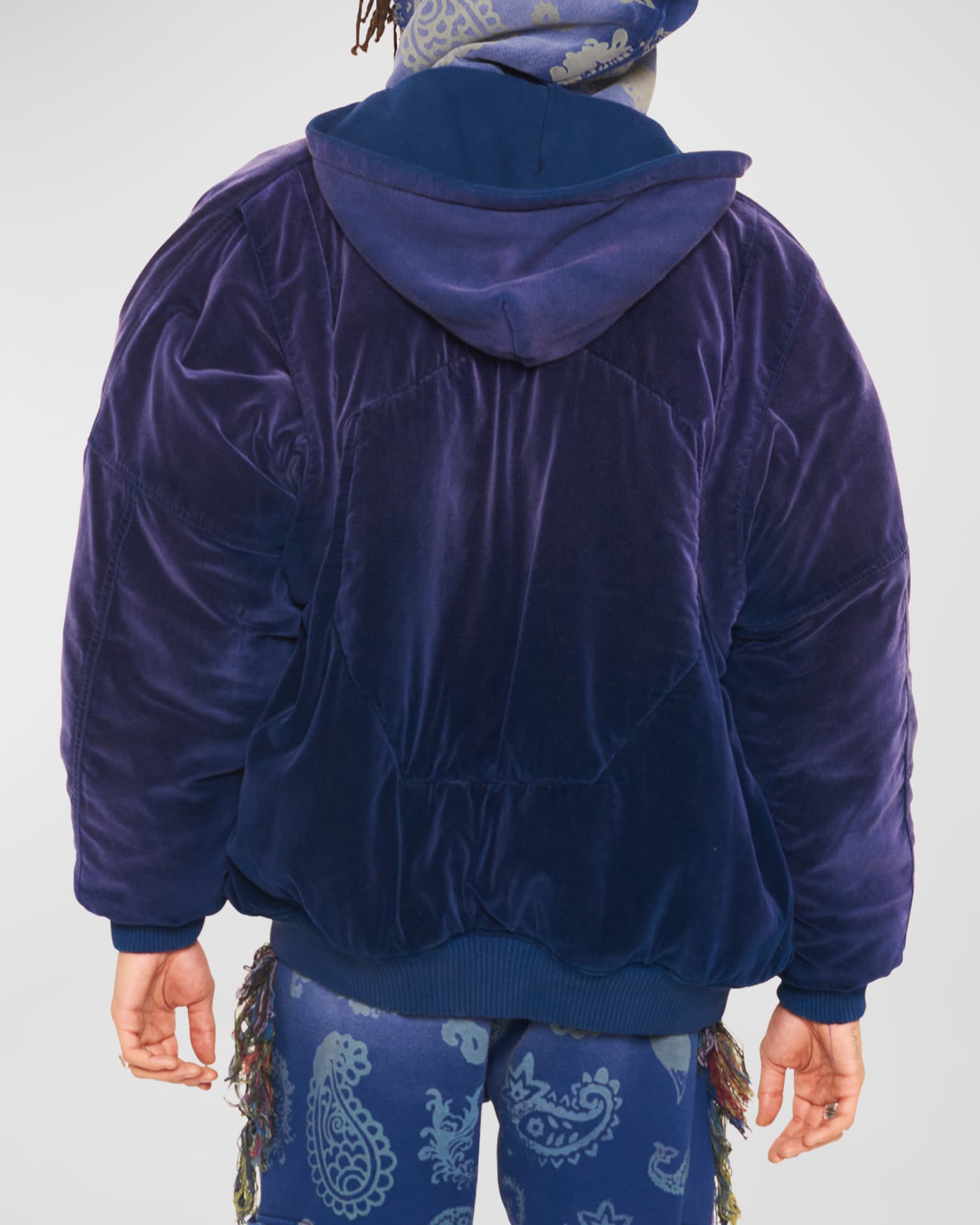 Alchemist Men's Creed Padded Velvet Jacket | Neiman Marcus