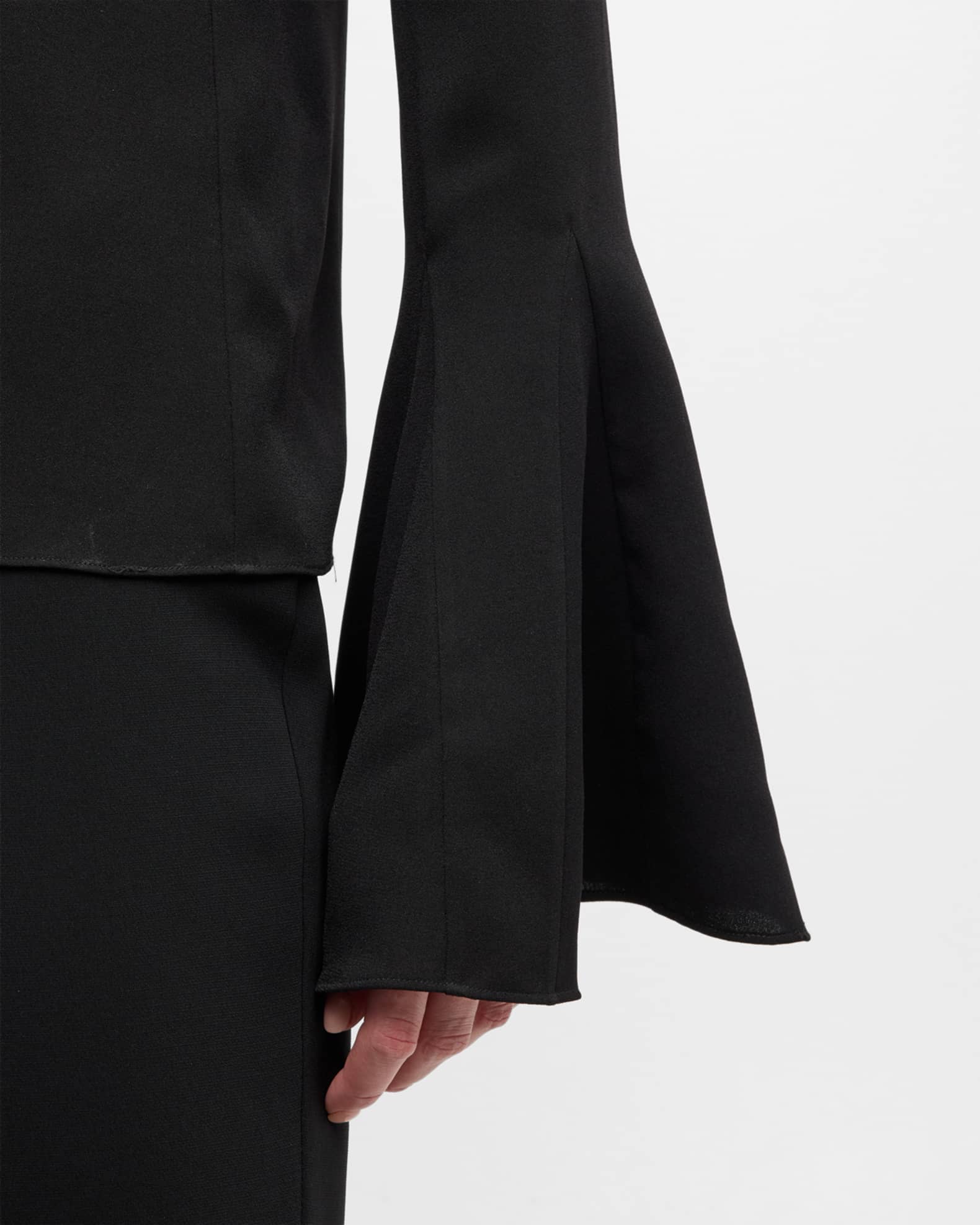 FRAME Flared-Sleeve Blouse | Neiman Marcus