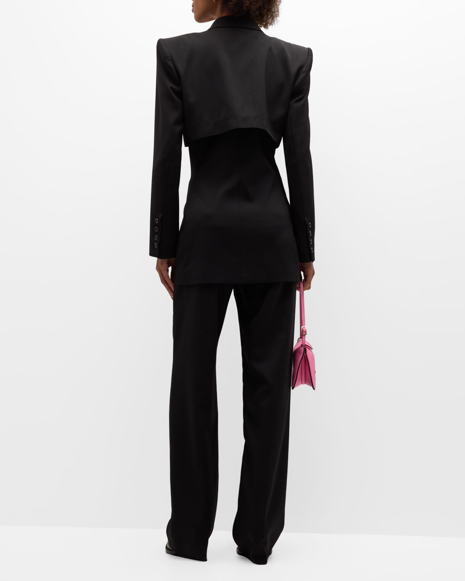 FRAME Double-Breasted Storm Flap Blazer | Neiman Marcus