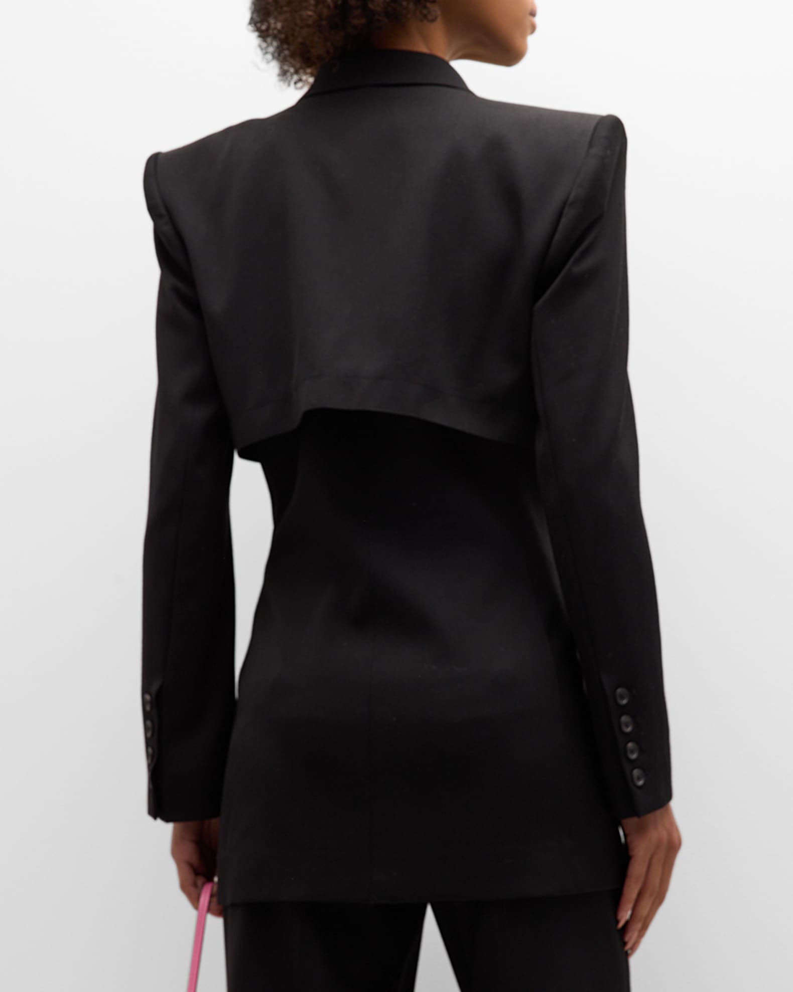 FRAME Double-Breasted Storm Flap Blazer | Neiman Marcus