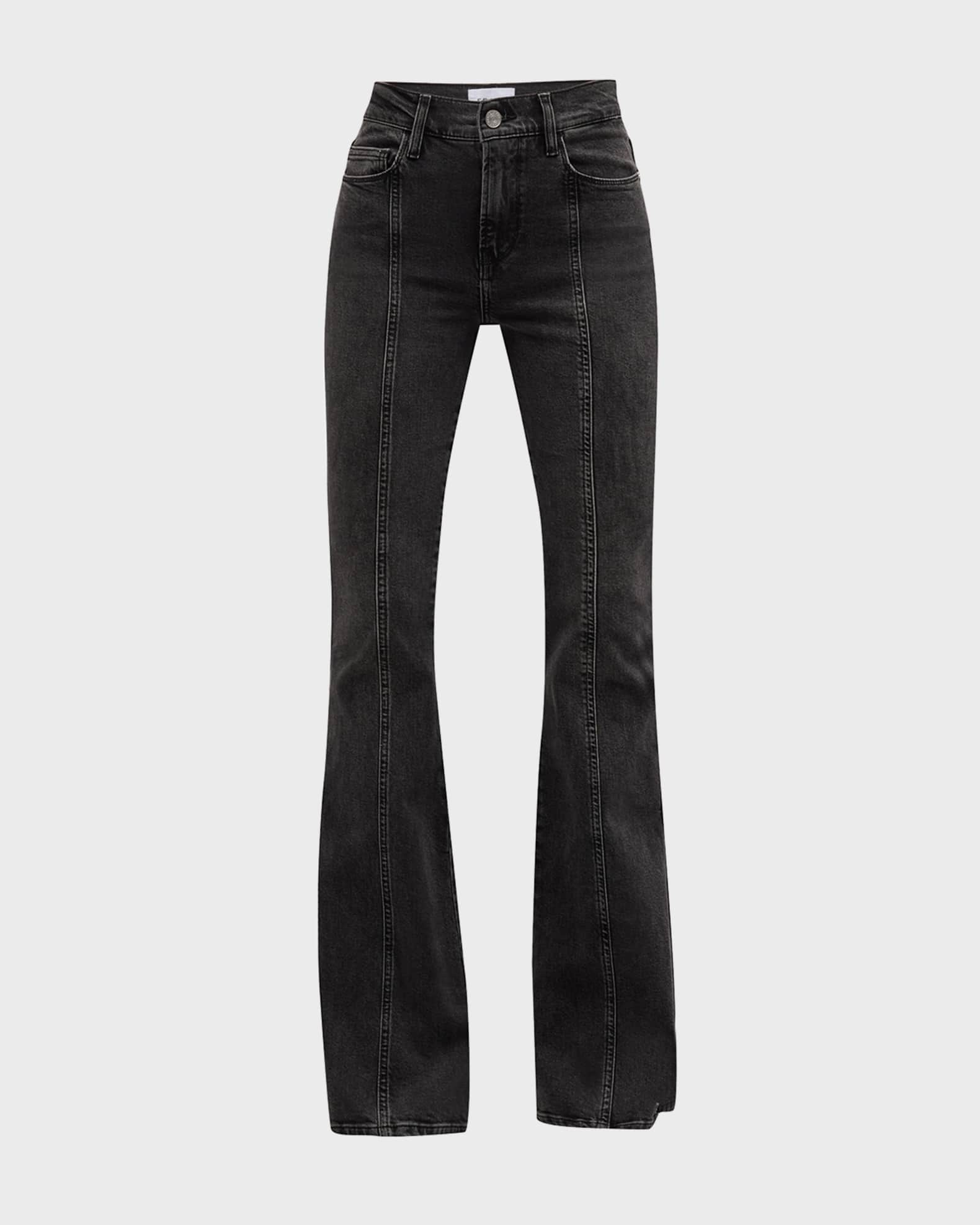 FRAME Le High Flare Side Slit Jeans | Neiman Marcus