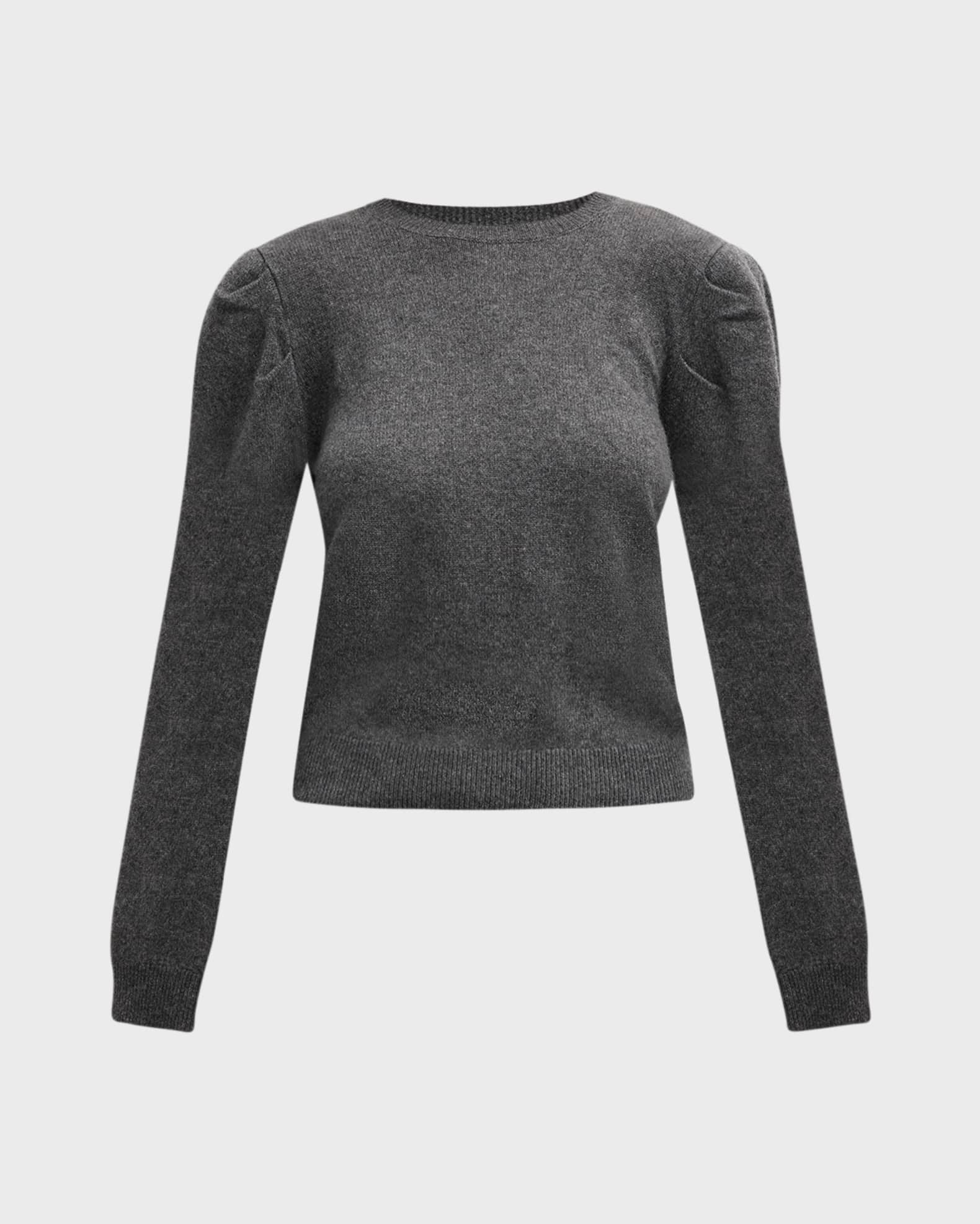 FRAME Draped Cashmere-Wool Sweater | Neiman Marcus