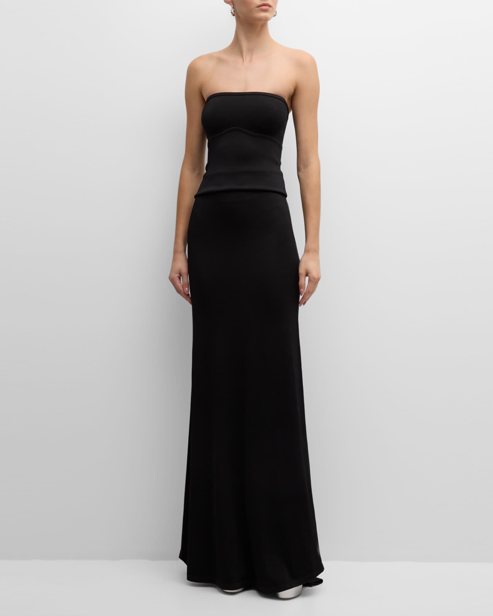 FRAME Knit Strapless Tube Dress | Neiman Marcus