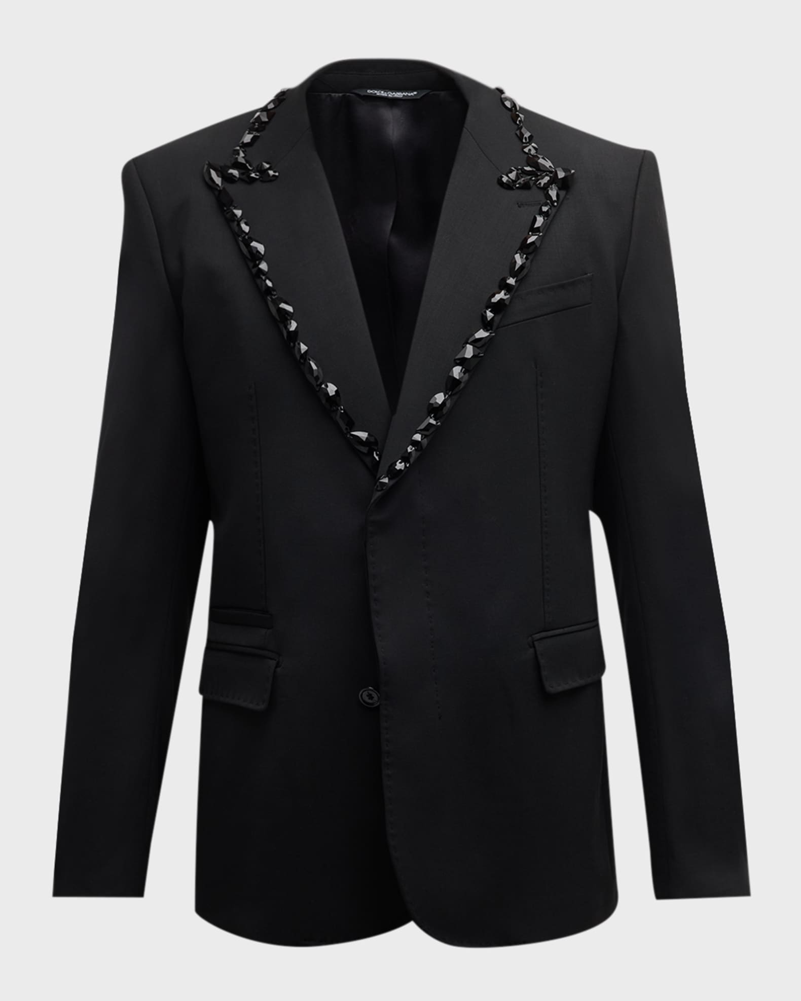 Dolce&Gabbana Men's Beaded Tuxedo Jacket | Neiman Marcus