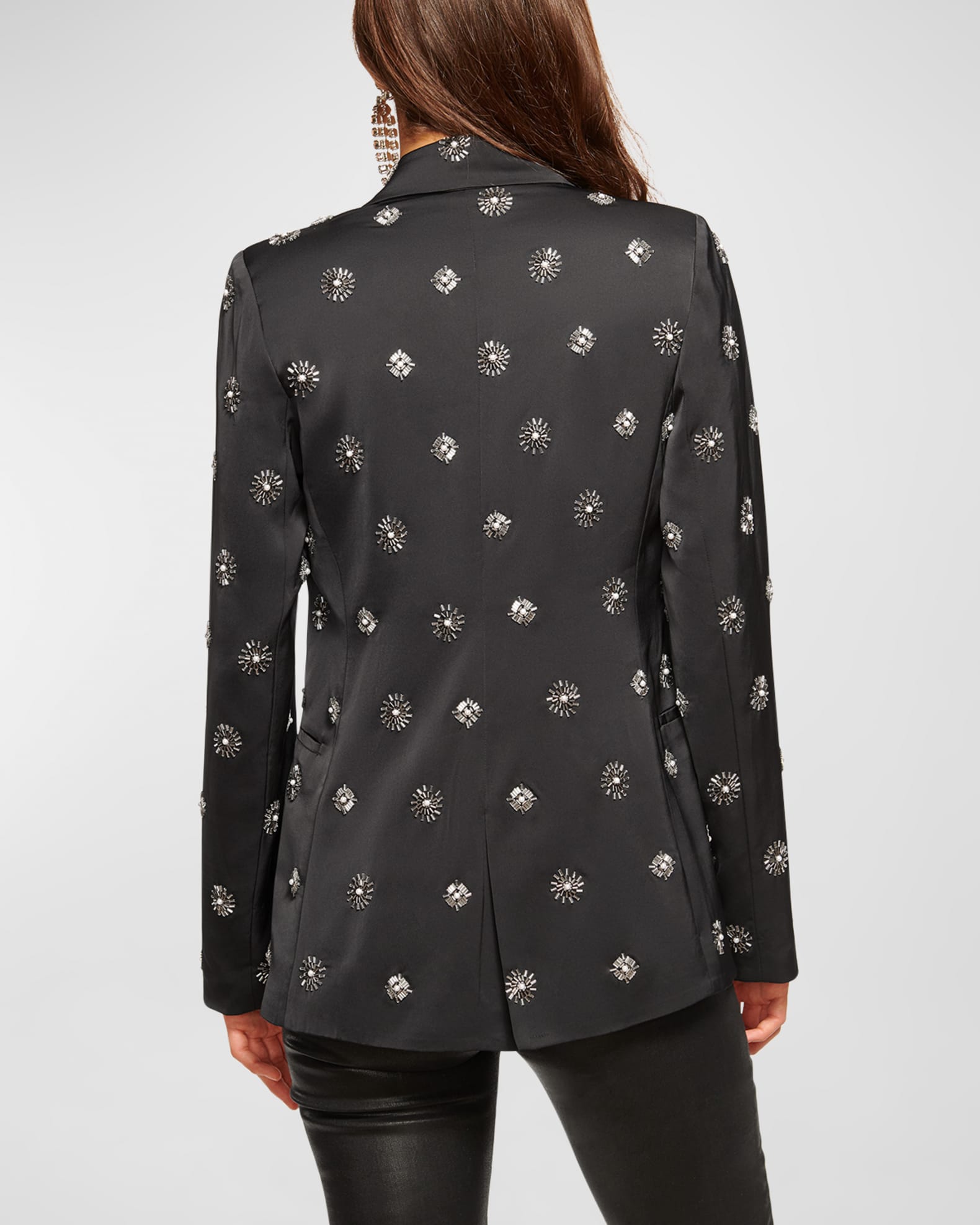 Ramy Brook Willa Embellished Single-Breasted Blazer | Neiman Marcus