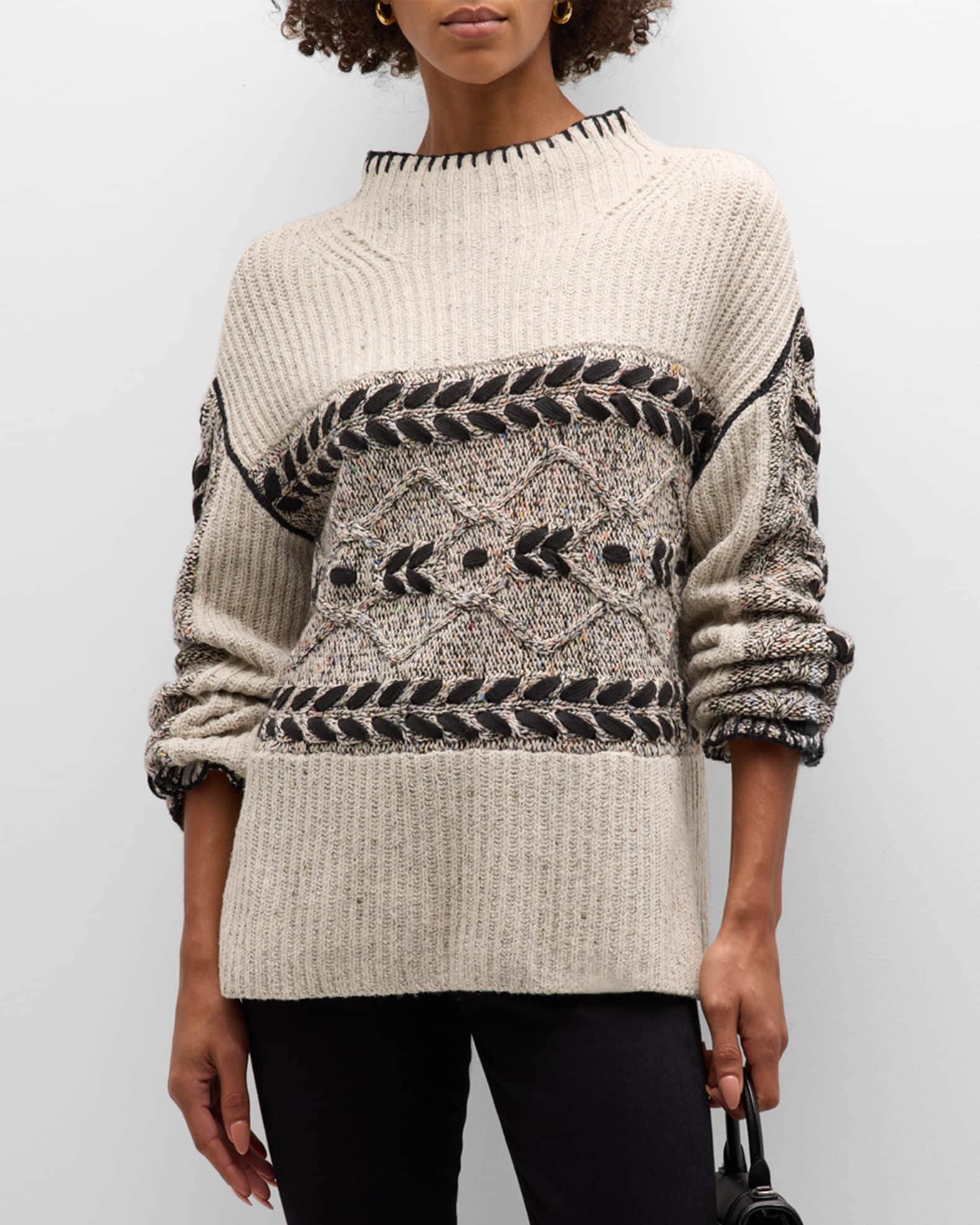 Rails Raini Funnel-Neck Sweater | Neiman Marcus