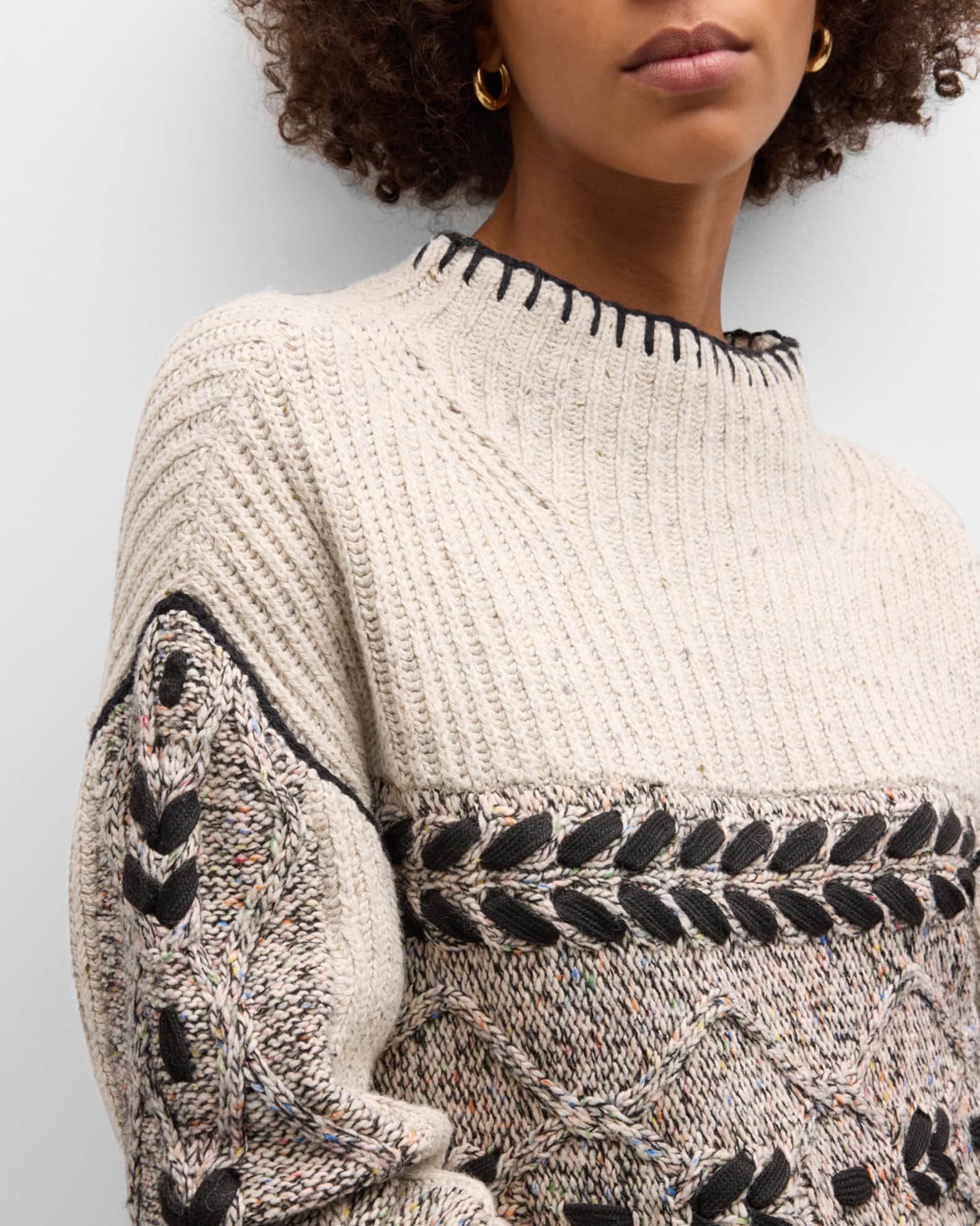 Rails Raini Funnel-Neck Sweater | Neiman Marcus