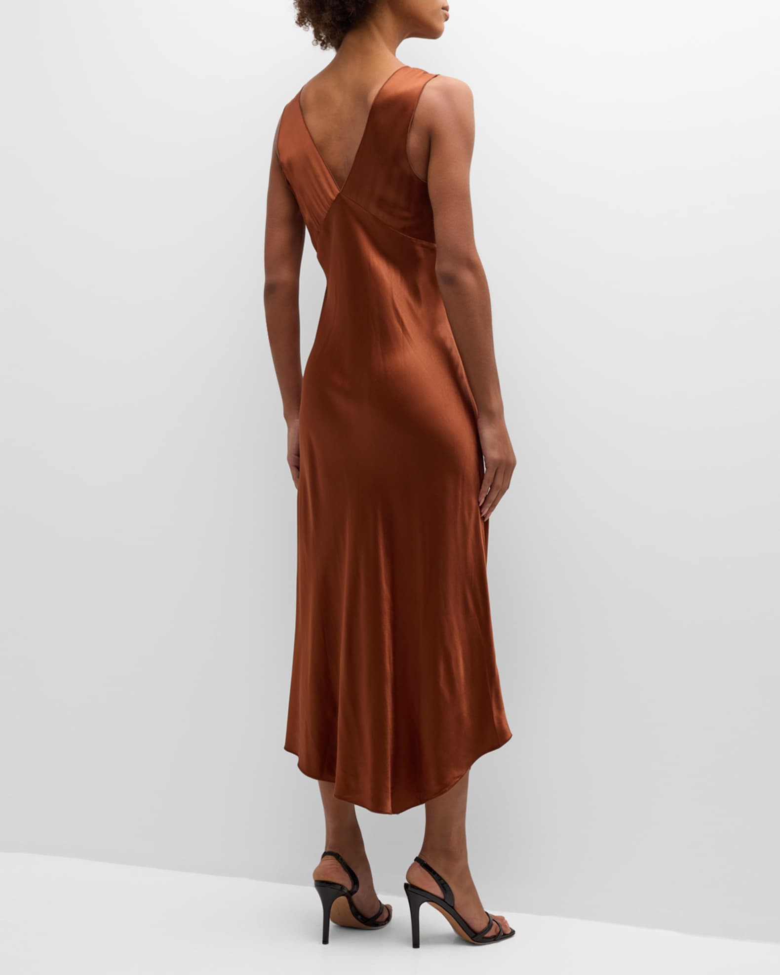 Rails Monique Satin Midi Dress | Neiman Marcus