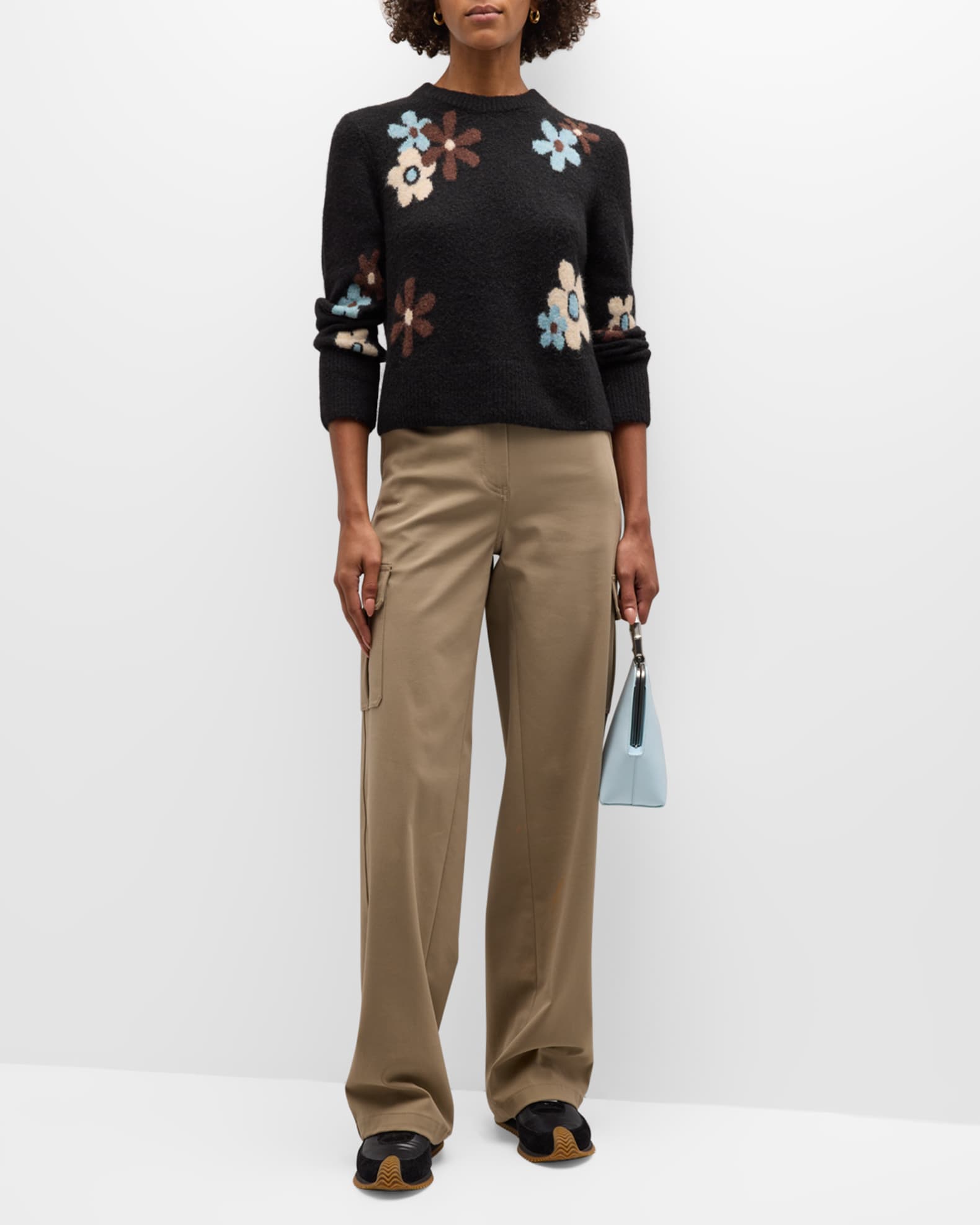 Rails Anise Floral-Knit Sweater | Neiman Marcus