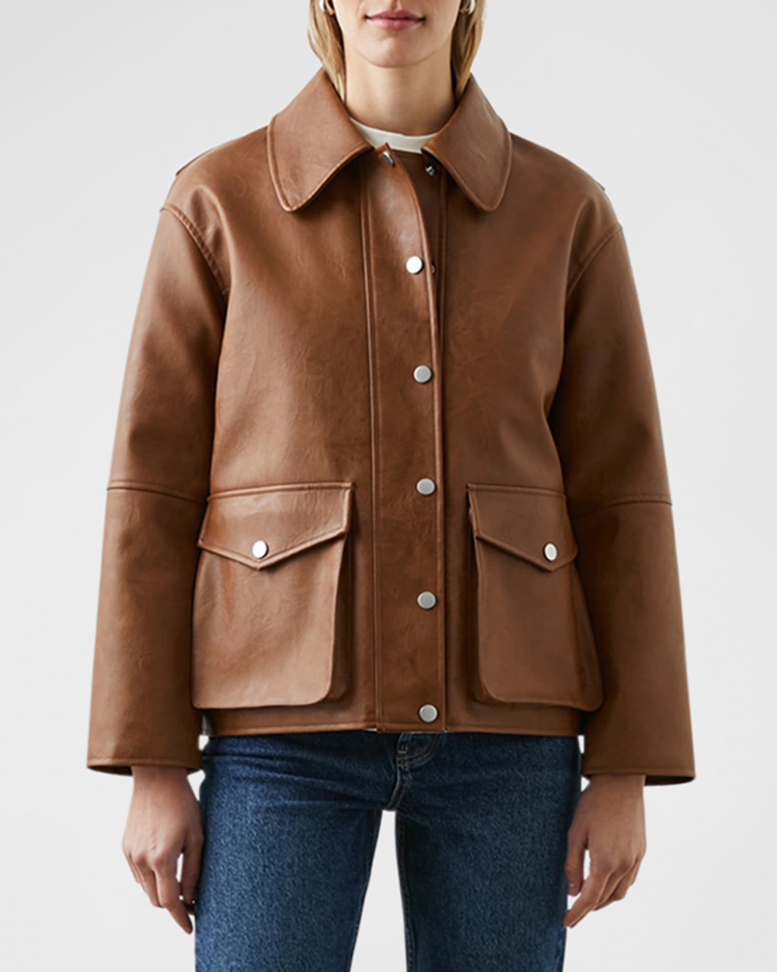 Rails Mathis Faux Leather Jacket | Neiman Marcus
