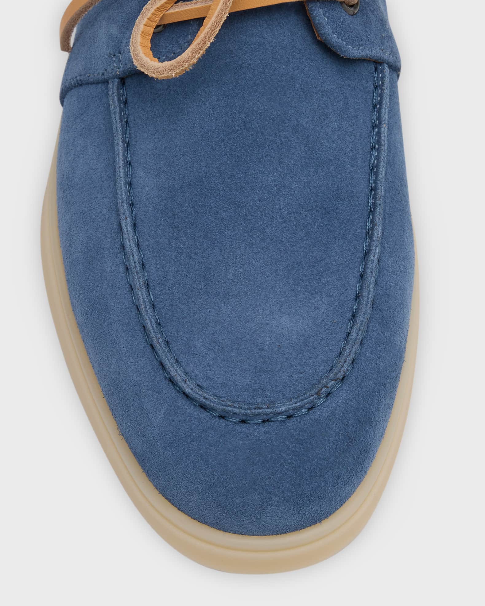 Men's Suede Metal Logo Boat Shoes | Neiman Marcus