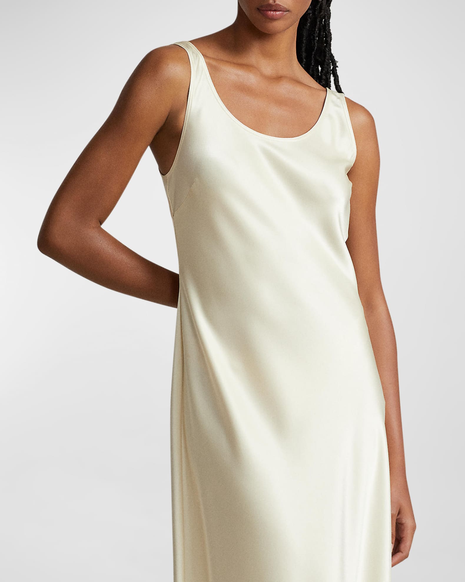 Polo Ralph Lauren Scoop-Neck Tank Slip Dress | Neiman Marcus