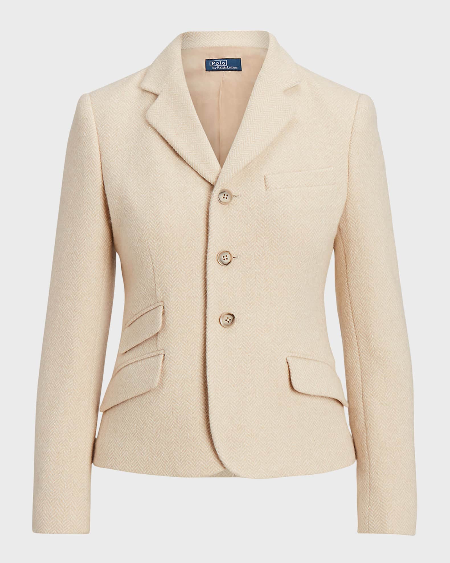 Polo Ralph Lauren Wool-Blend Herringbone Blazer | Neiman Marcus