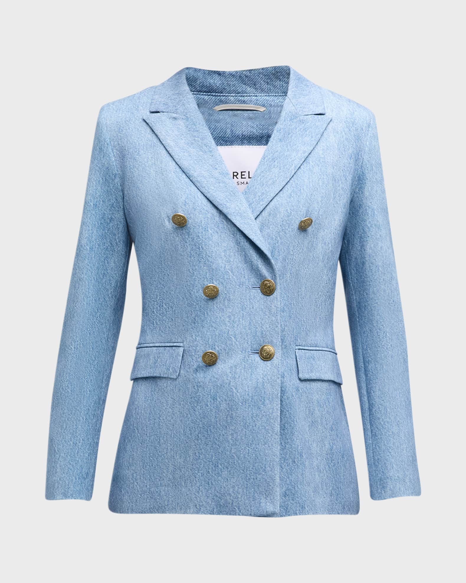 Marella Negozio Heathered Double-Breasted Blazer | Neiman Marcus