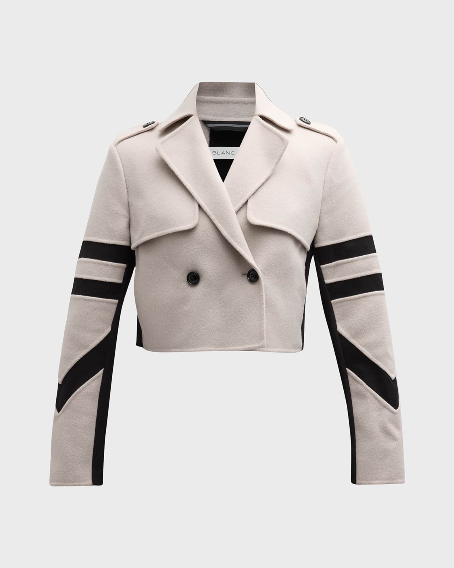 Blanc Noir Handmade Wool Crop Jacket | Neiman Marcus