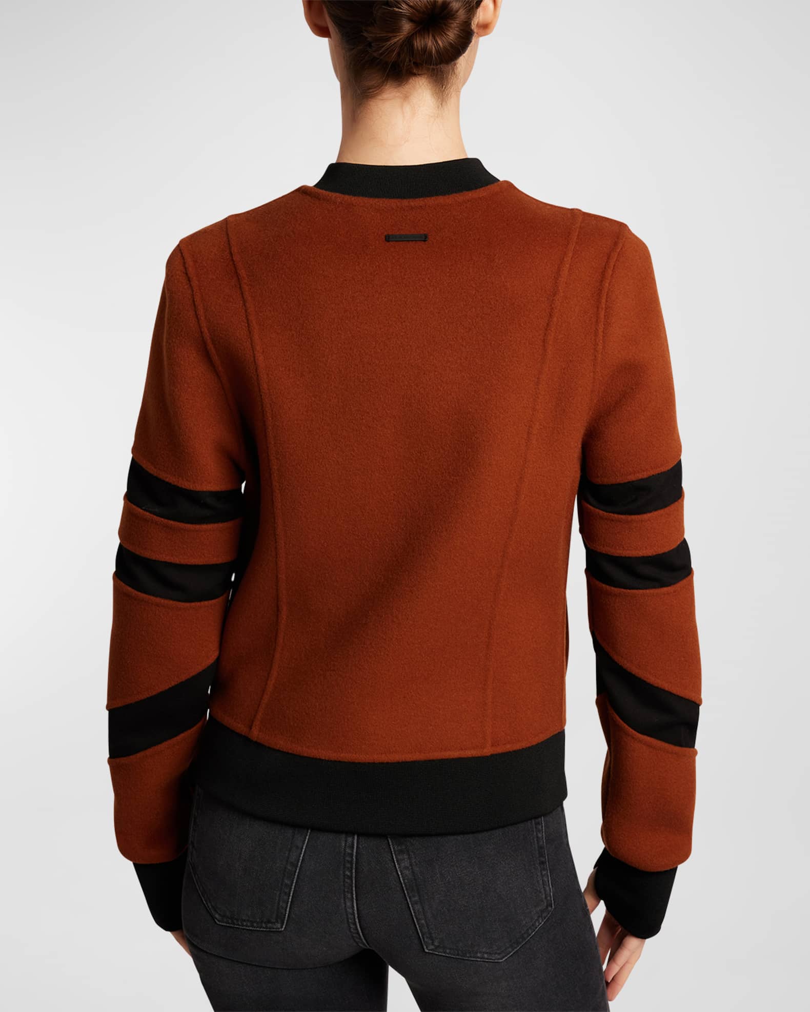 Blanc Noir Handmade Wool Bomber Jacket | Neiman Marcus