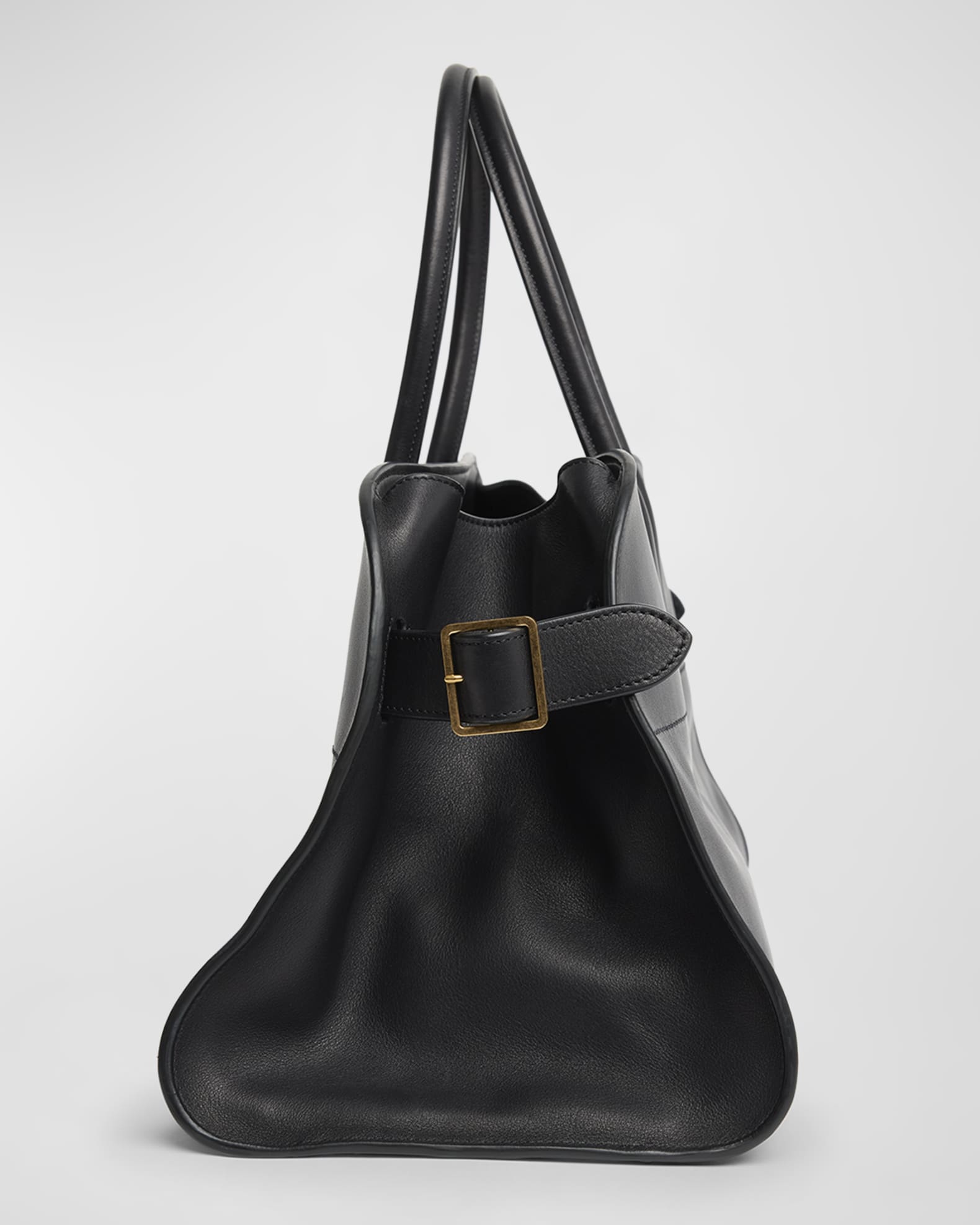 THE ROW Margaux Top-Handle Bag in Grainy Leather | Neiman Marcus