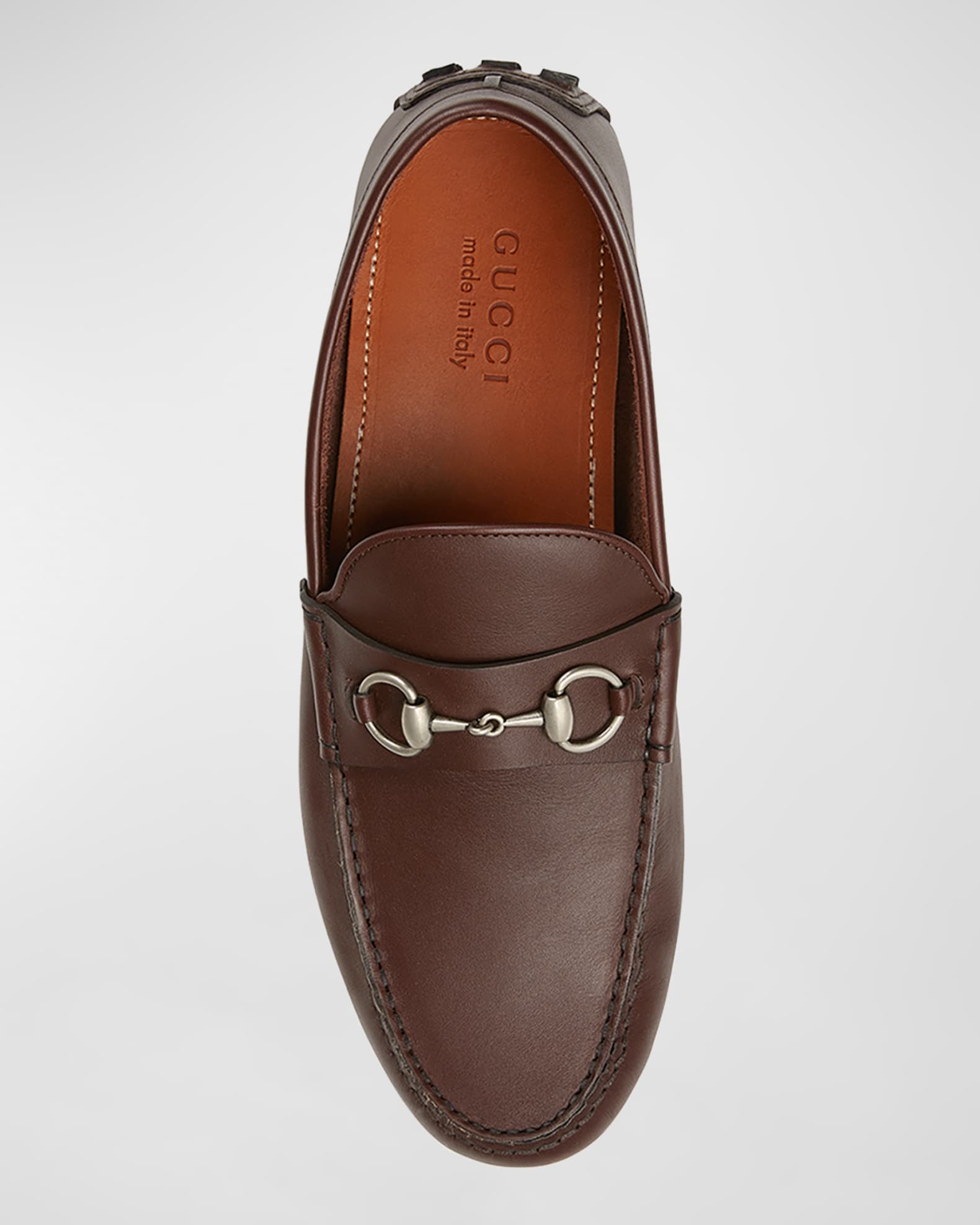 Gucci Men's Byorn Horsebit Leather Drivers | Neiman Marcus