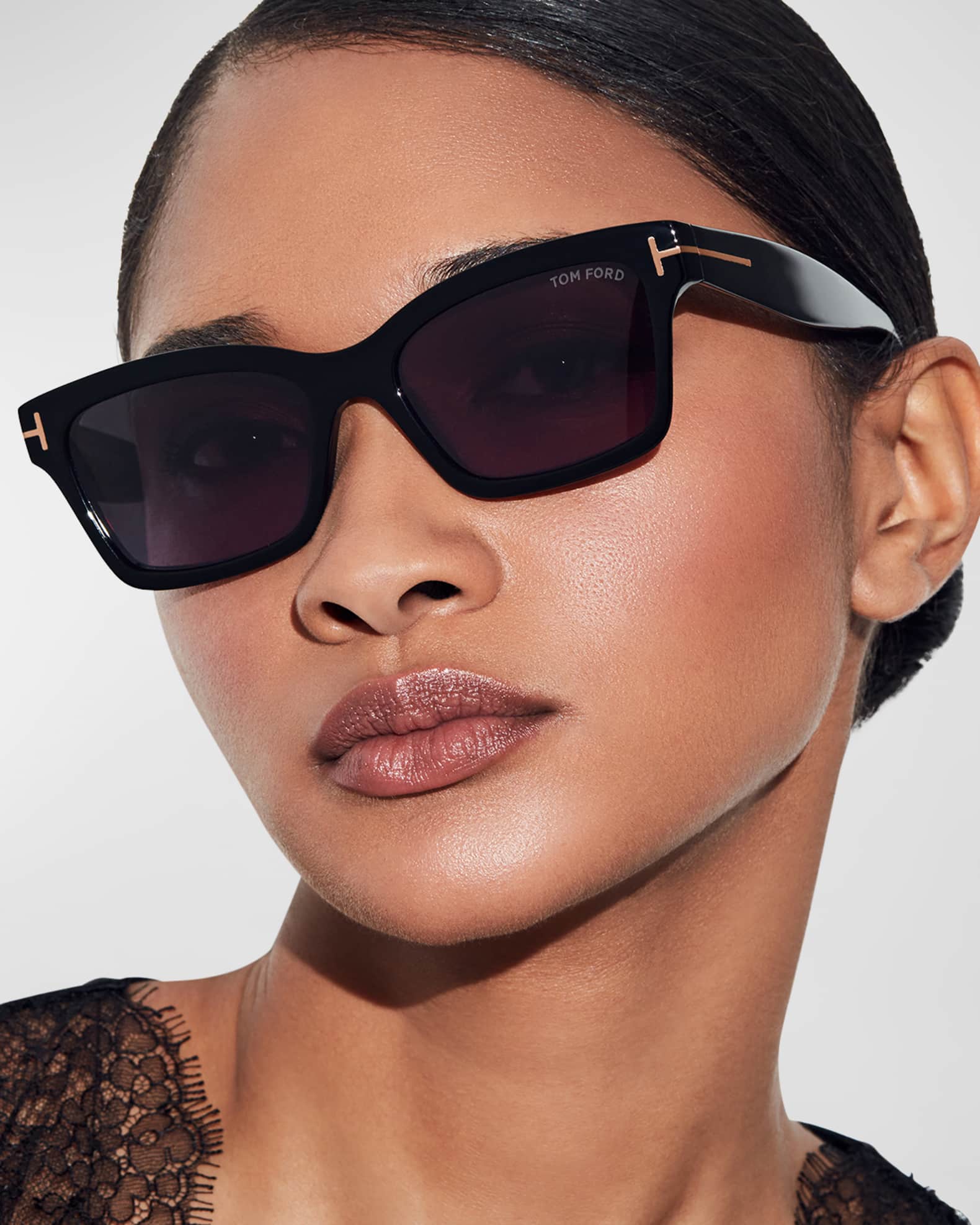TOM FORD Mikel Acetate Square Sunglasses | Neiman Marcus