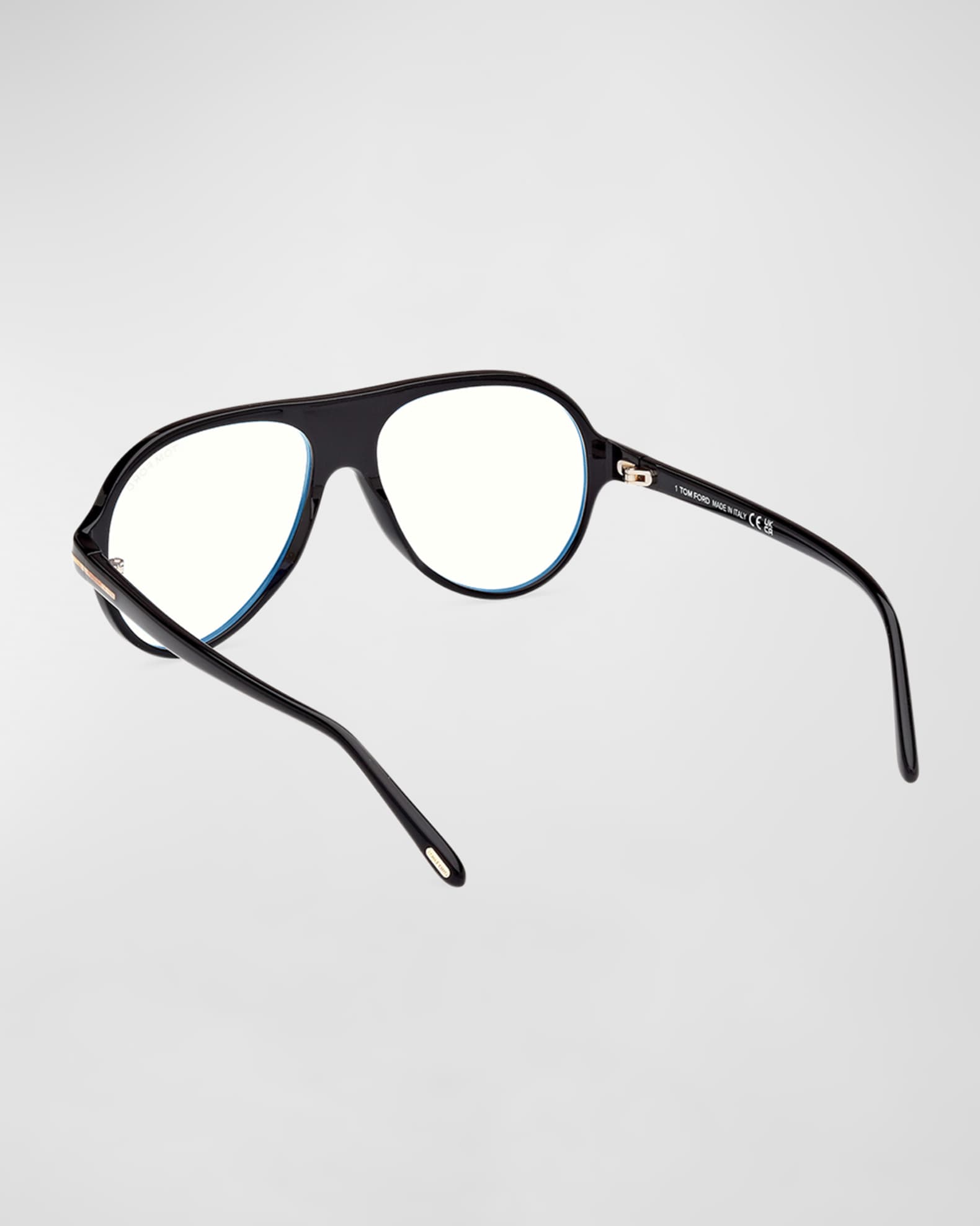 TOM FORD Men's Acetate Aviator Blue Light Blocking Glasses | Neiman Marcus
