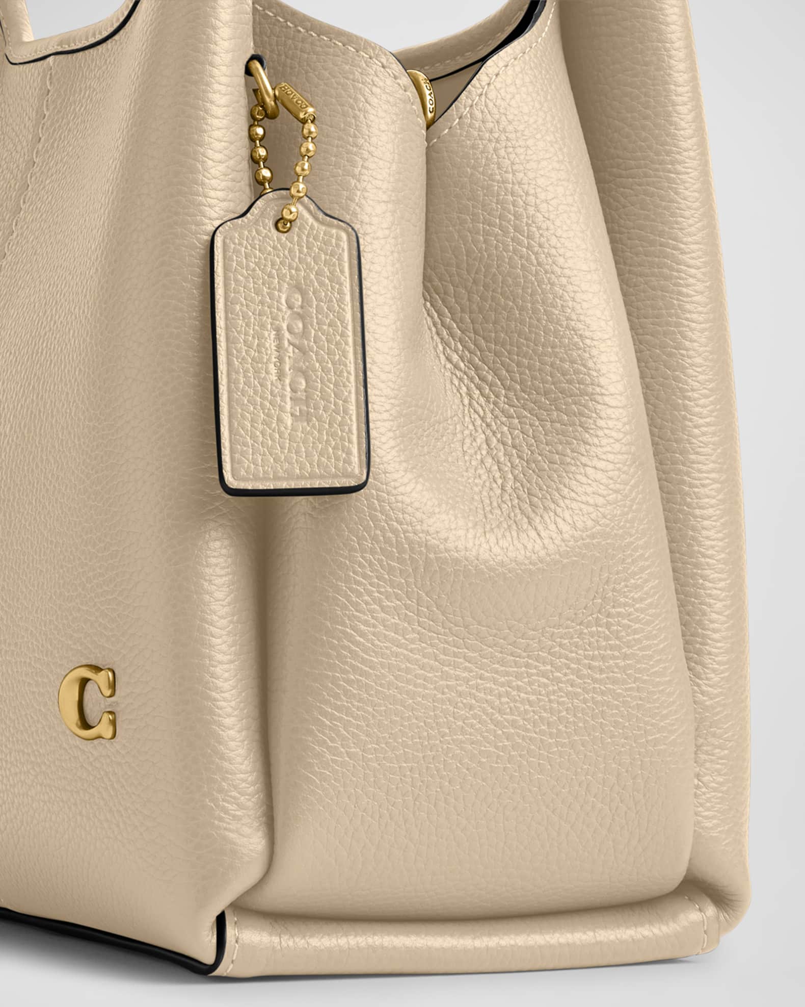 Coach Lana 23 Pebbled Leather Shoulder Bag | Neiman Marcus