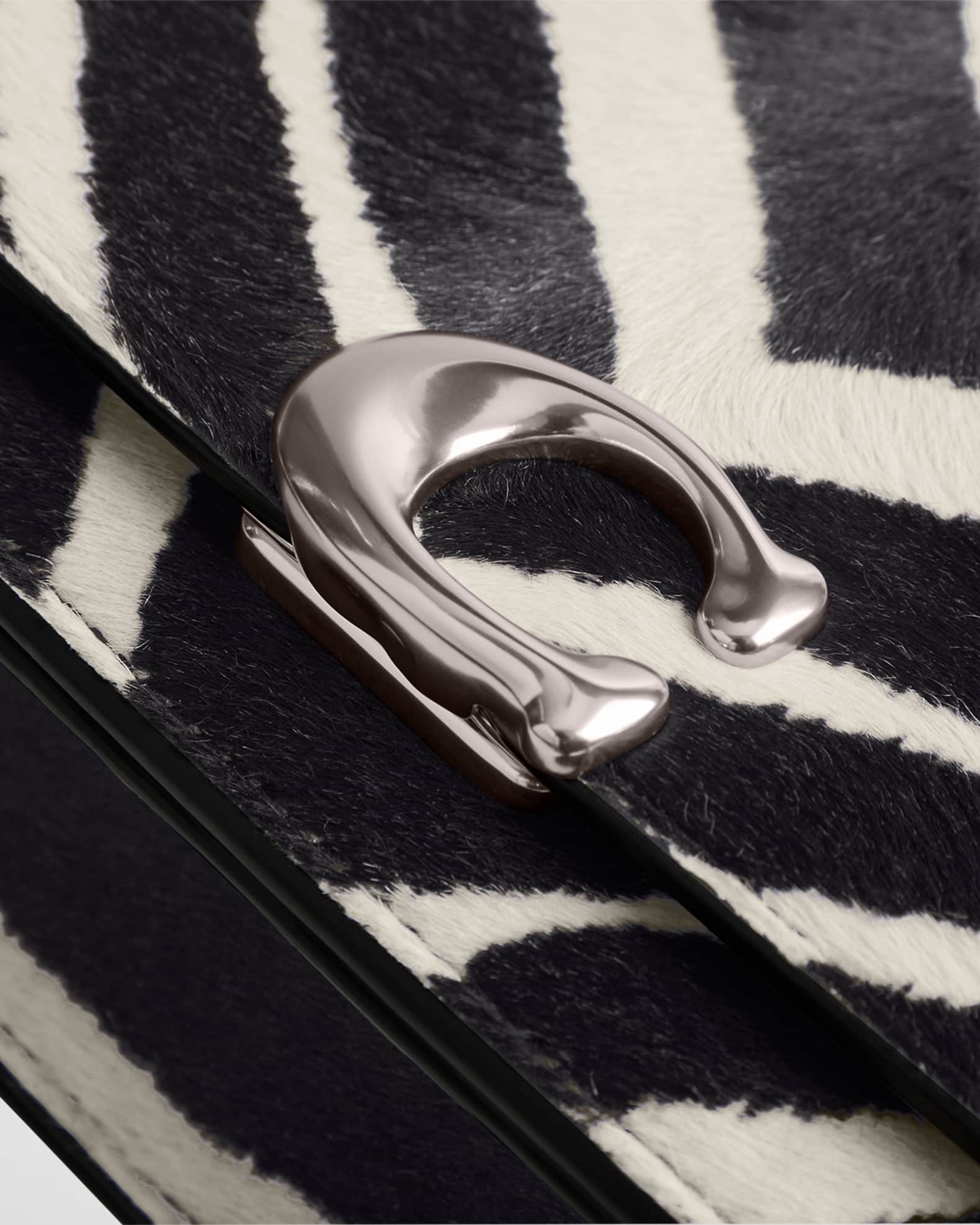 Coach Bandit Zebra Shoulder Bag | Neiman Marcus