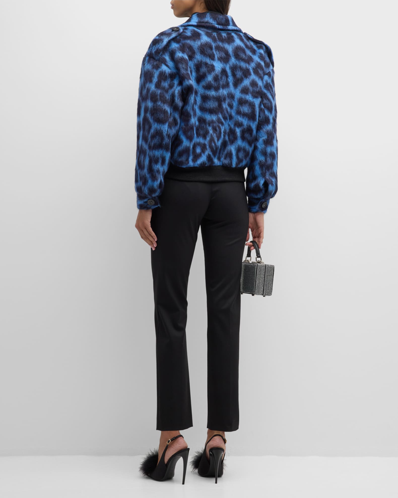 Libertine London Leopard-Motif Double-Breasted Bomber Jacket | Neiman ...