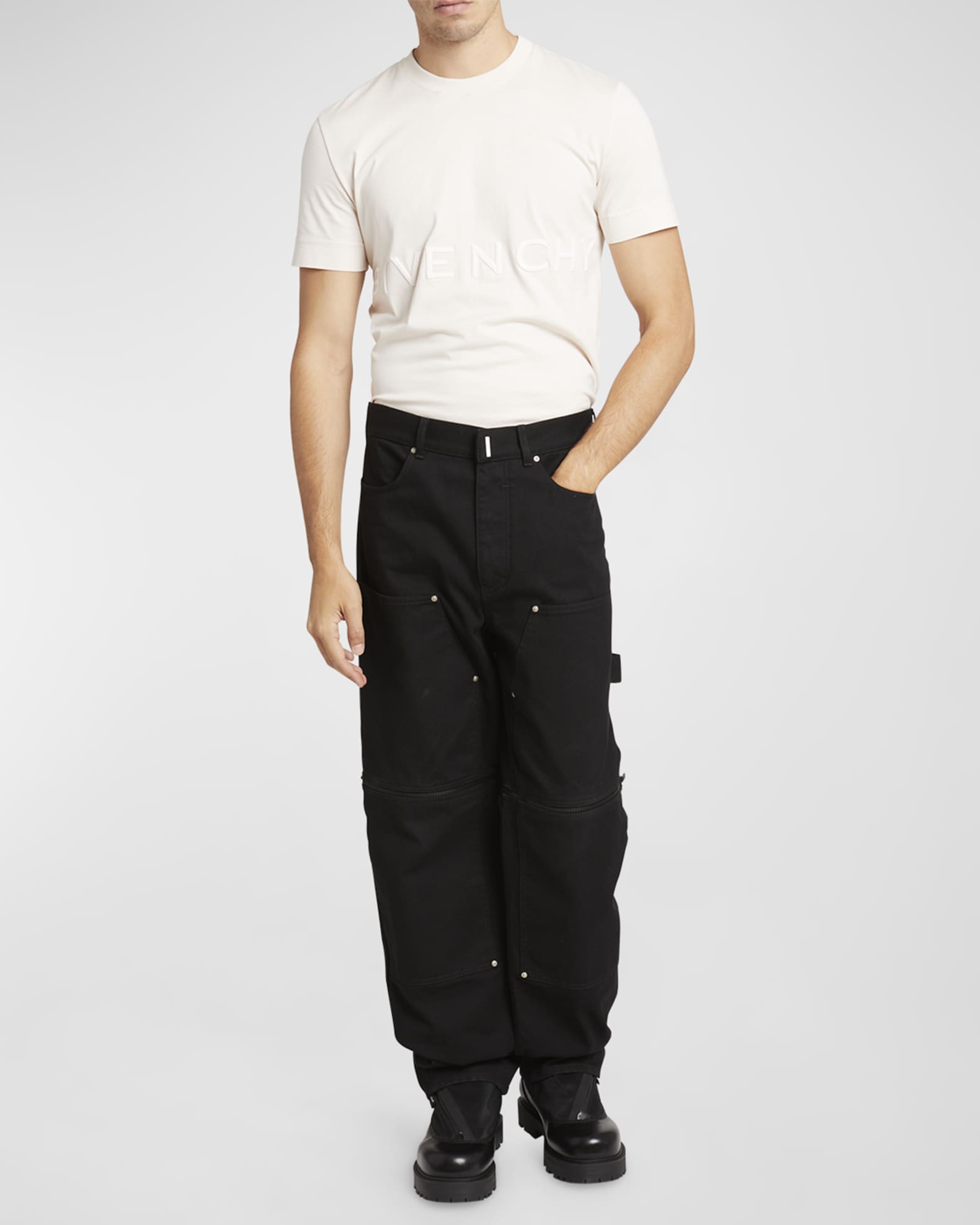 Givenchy Men's Zip-Off Carpenter Jeans | Neiman Marcus