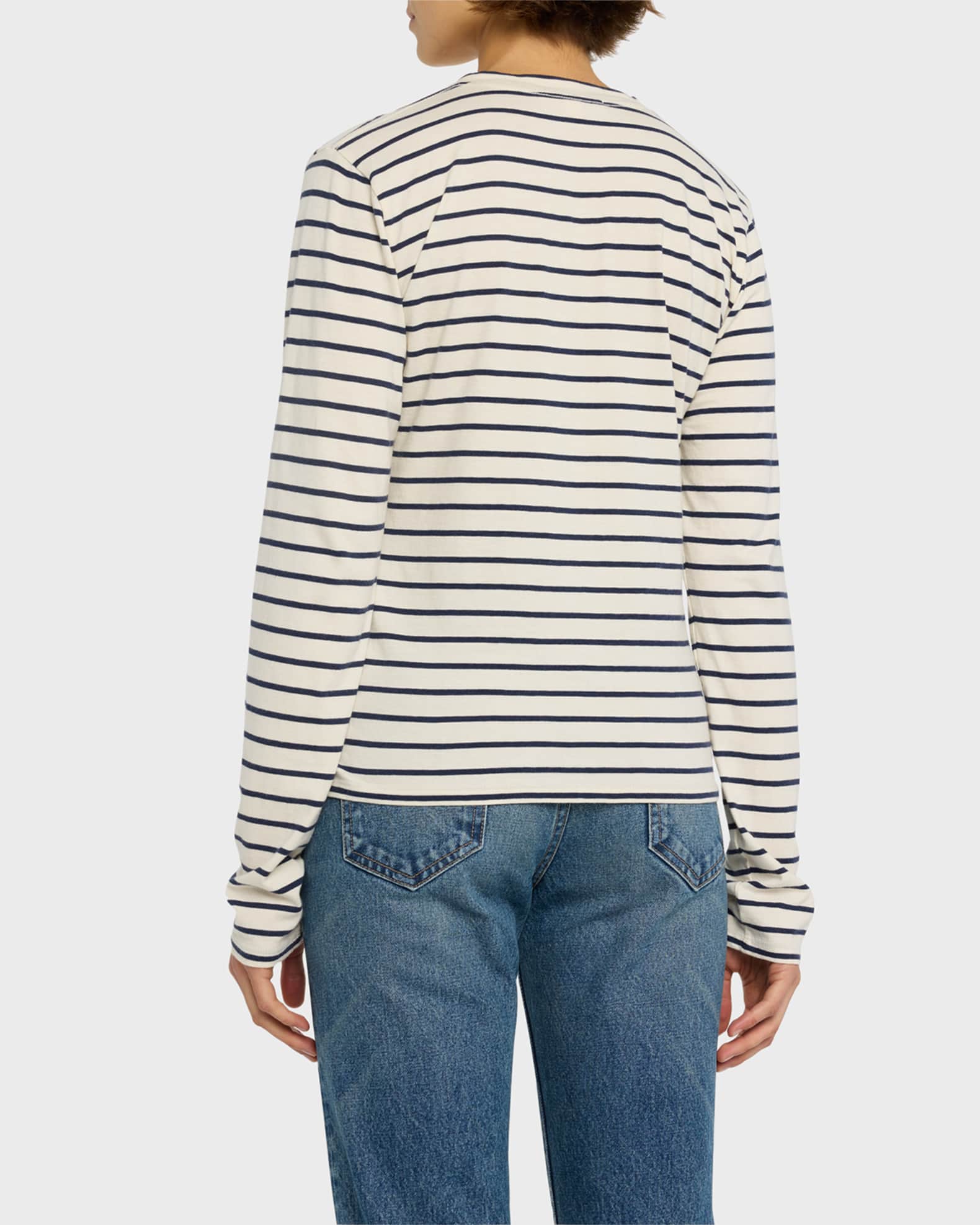 Nili Lotan Susana Striped Long-Sleeve Tee | Neiman Marcus