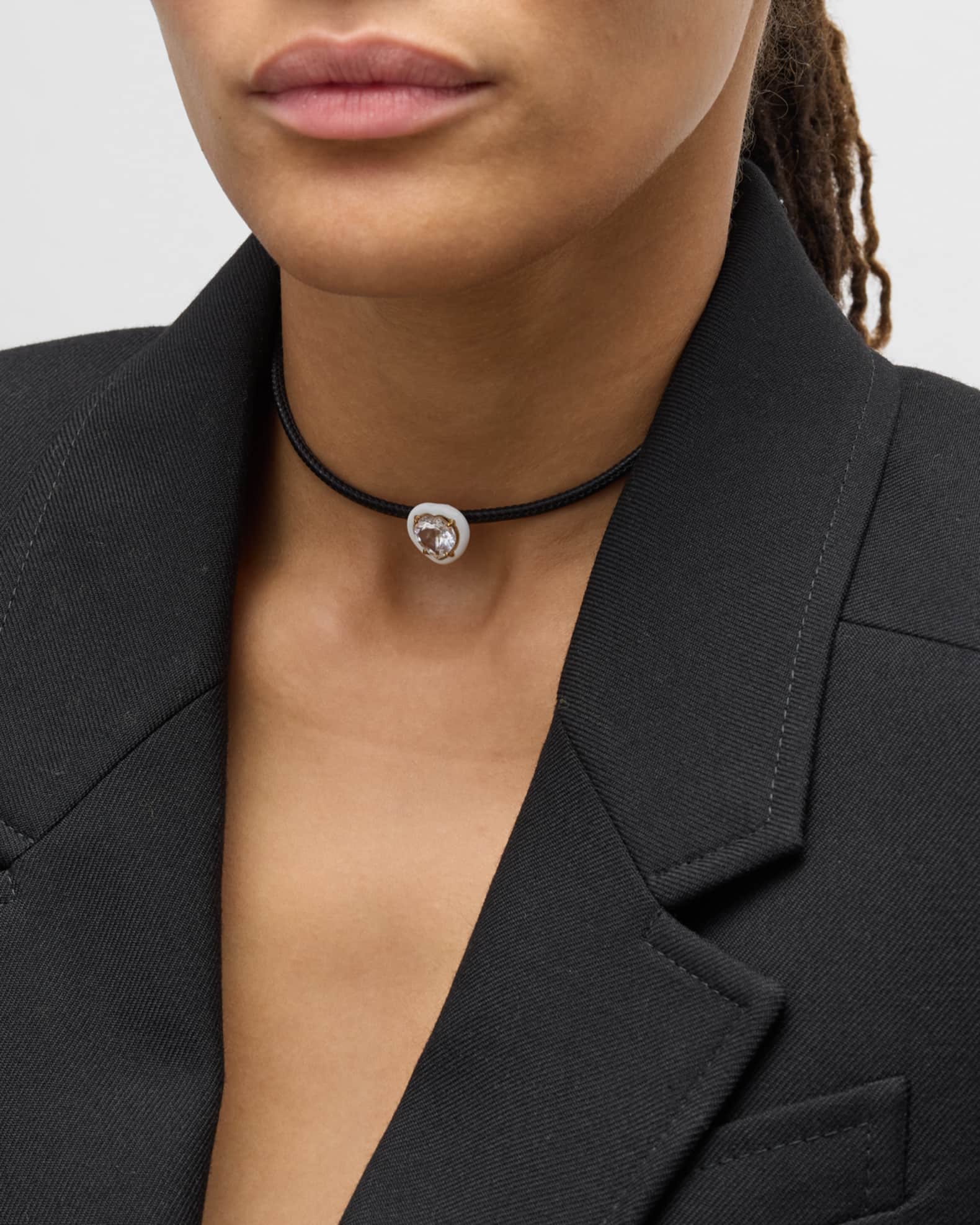 Bea Bongiasca Pop Choker with Heart in Candy Setting | Neiman Marcus