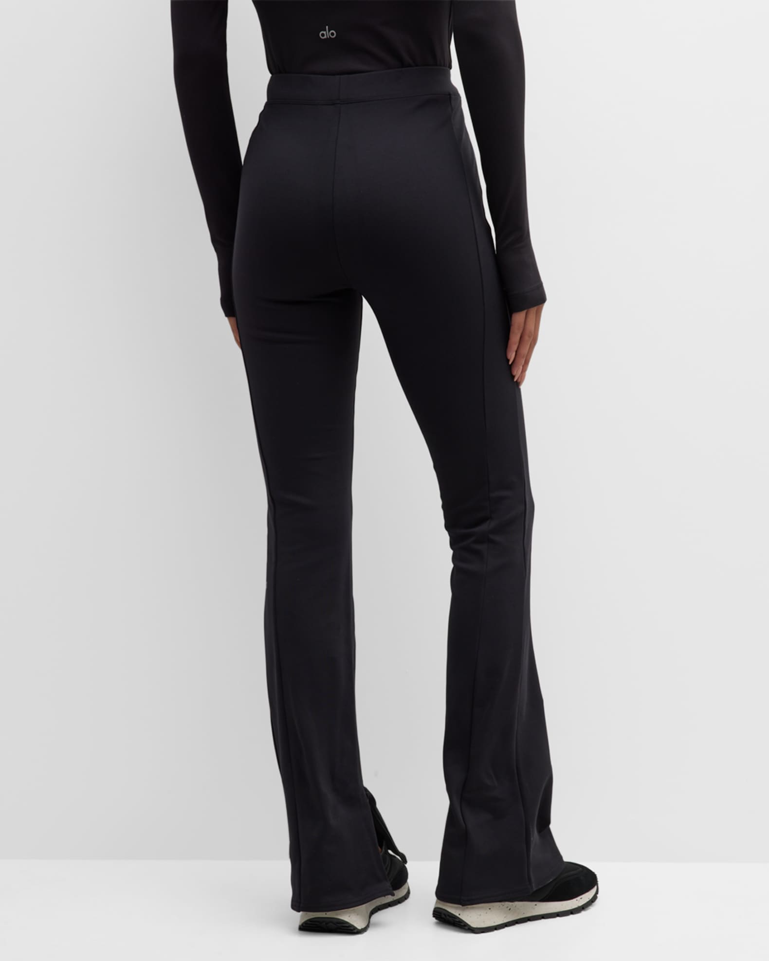 Alo Yoga High-Waist Zip It Flare Leggings | Neiman Marcus