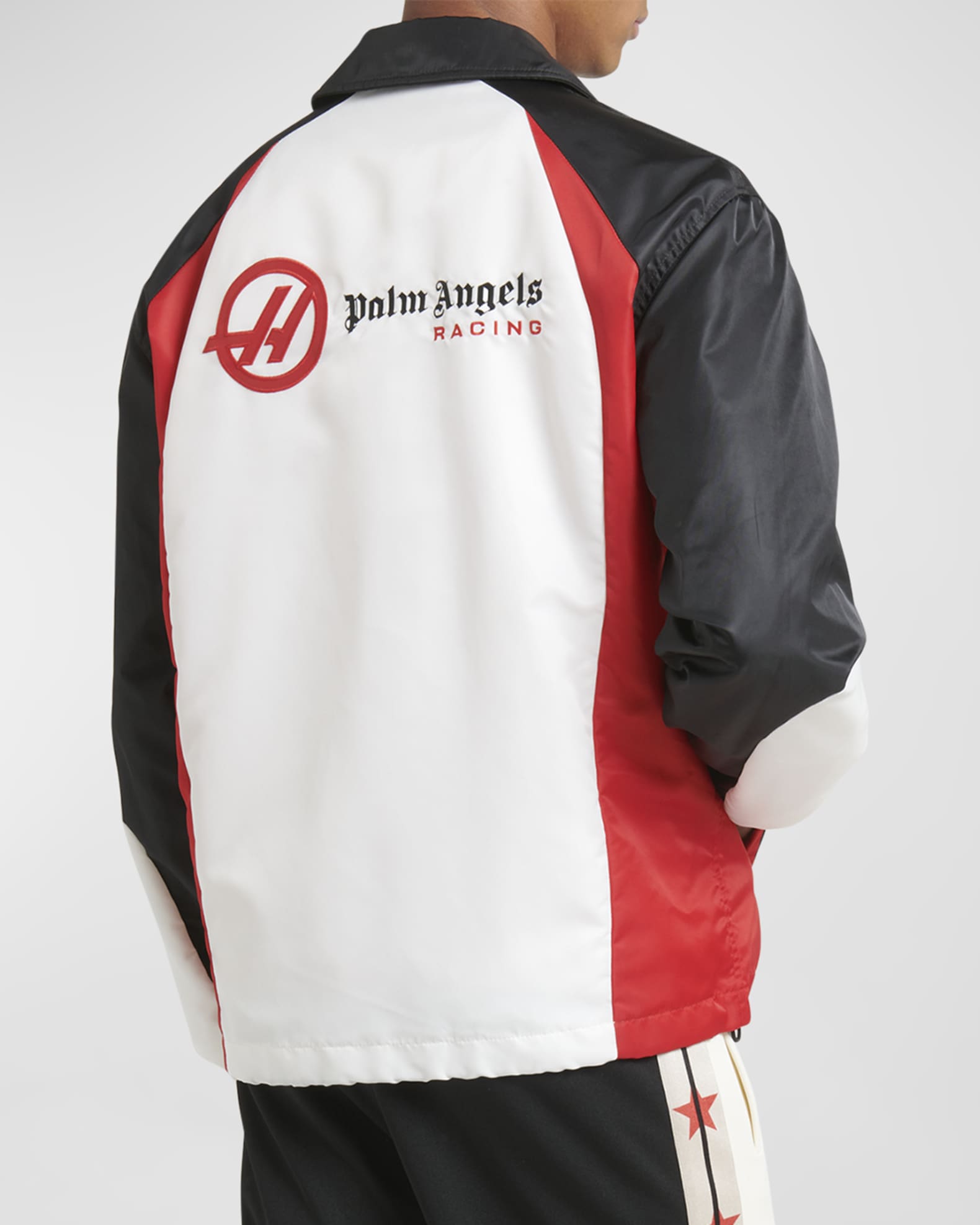 Palm Angels Men's Colorblock Monogram Bomber Jacket | Neiman Marcus