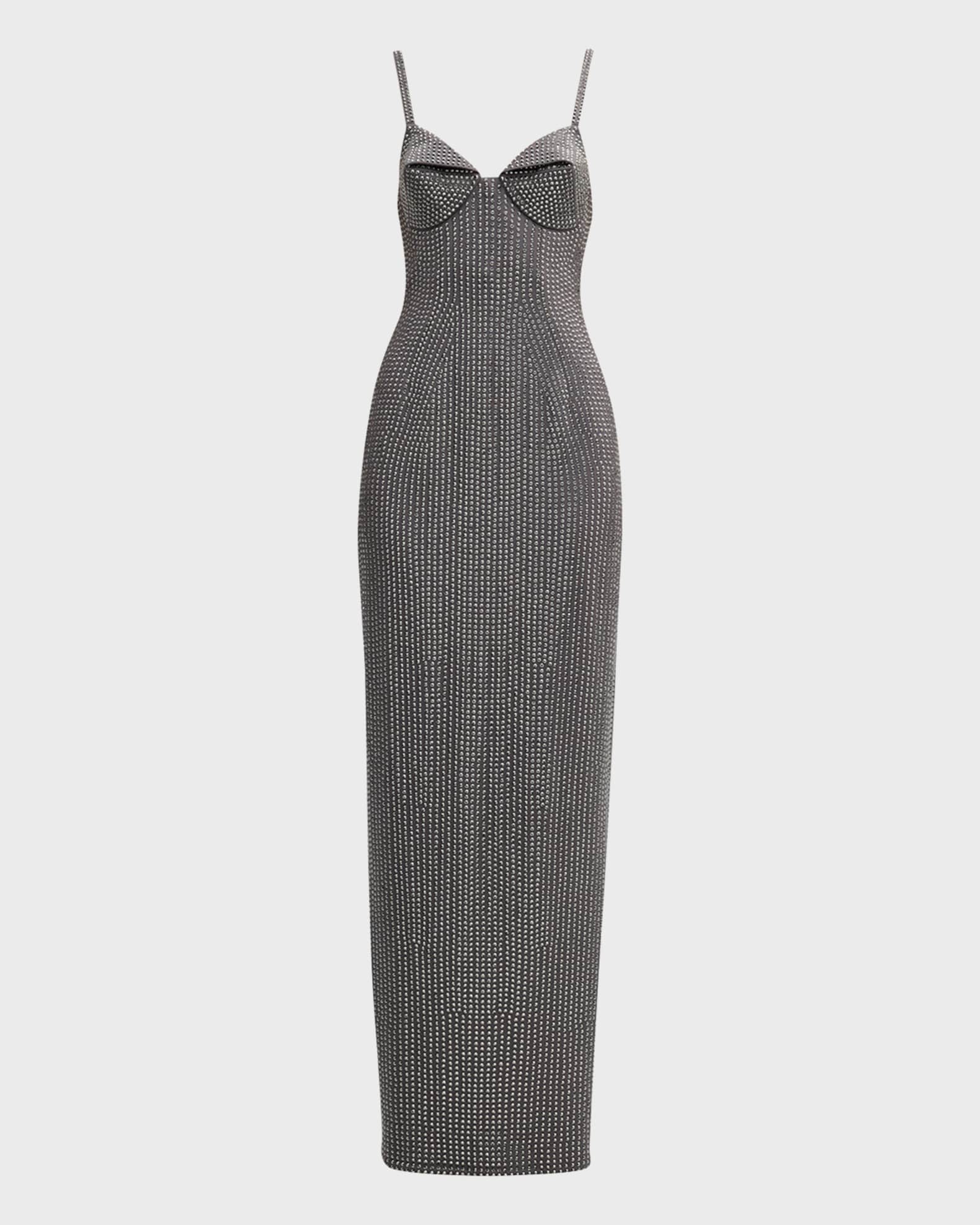 AREA Strass-Embellished Cone-Bustier Gown | Neiman Marcus