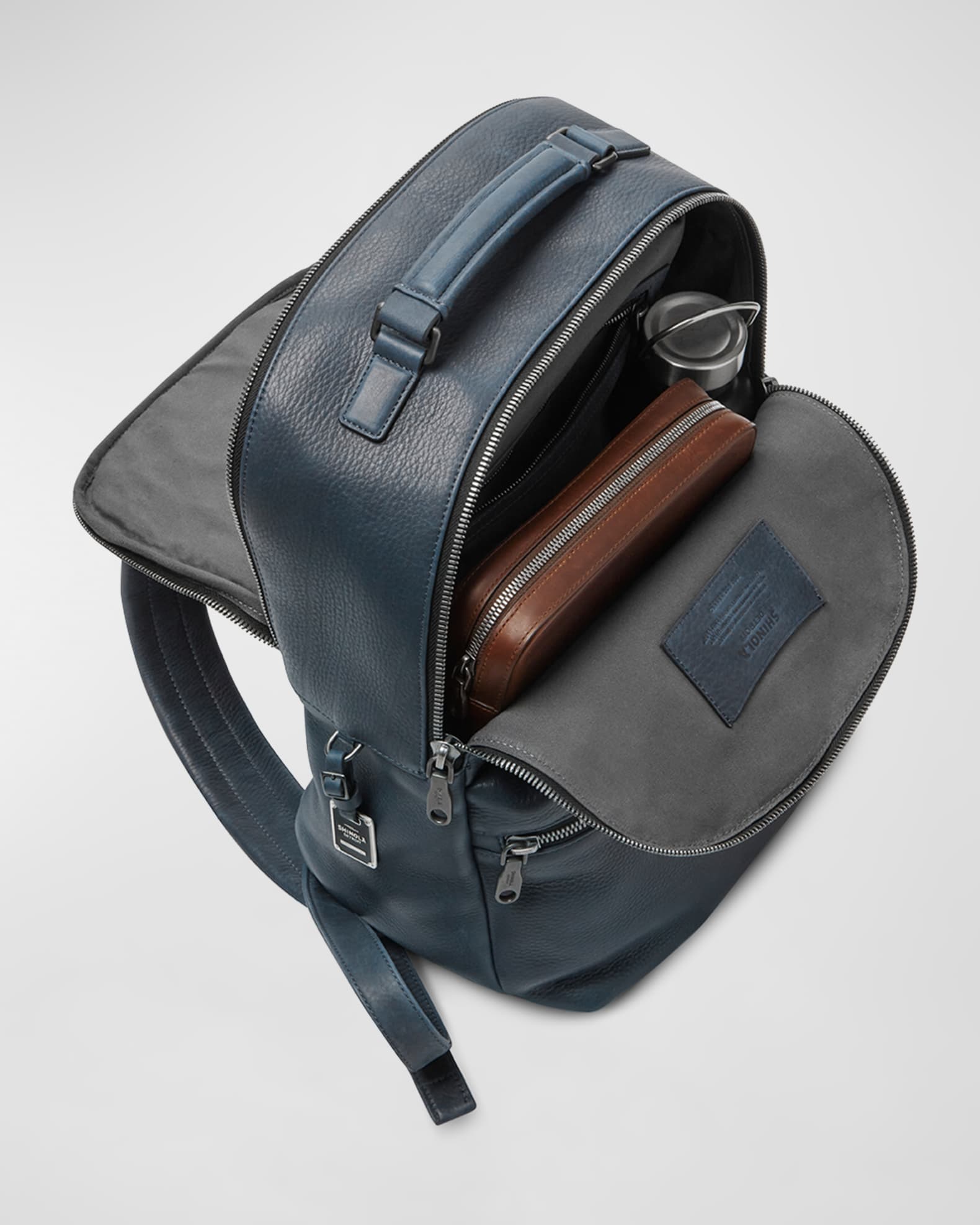 Shinola Men's Runwell Leather Backpack | Neiman Marcus
