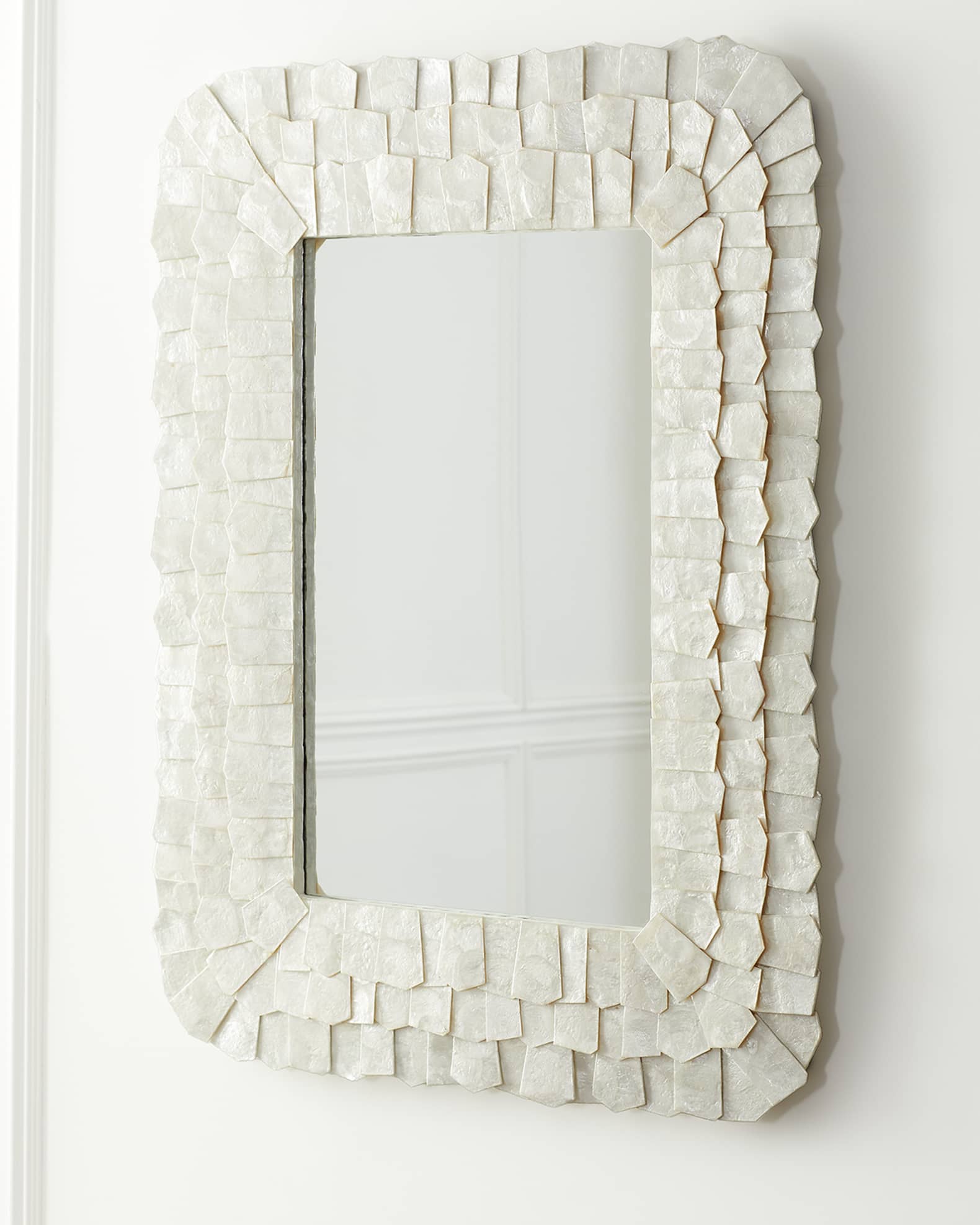 Neiman Marcus Layered Capiz Mirror - 50" | Neiman Marcus