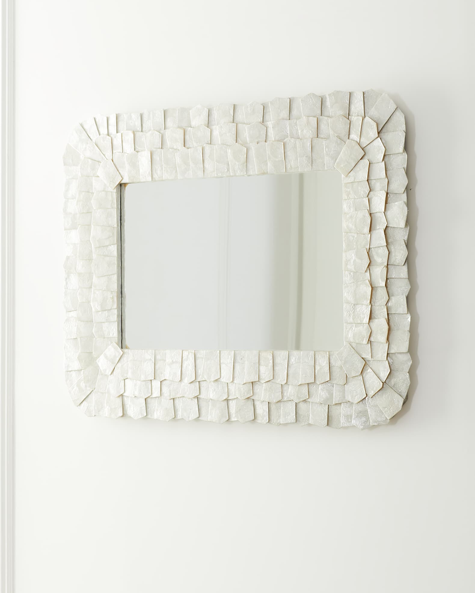 Neiman Marcus Layered Capiz Mirror - 50" | Neiman Marcus