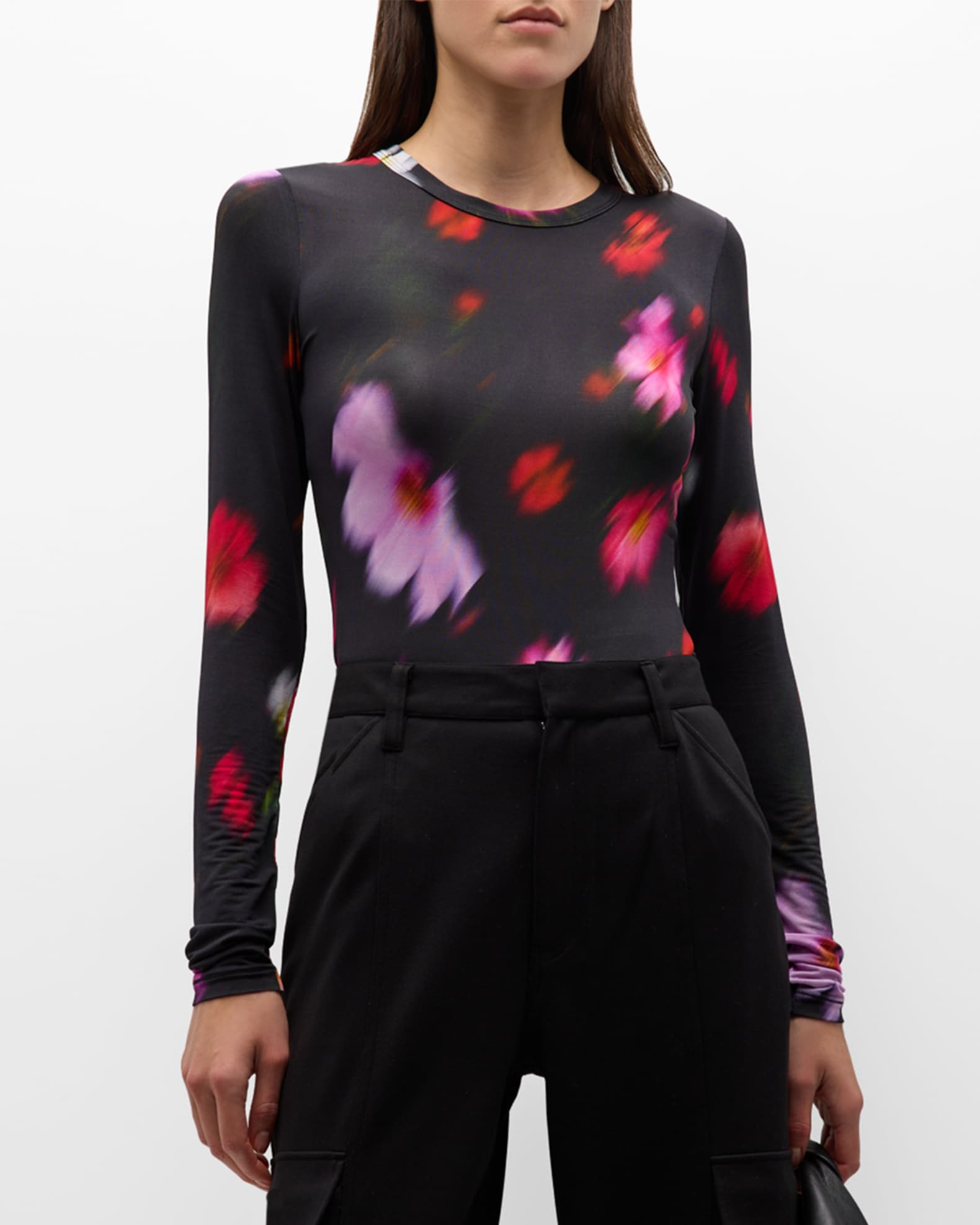 Rag & Bone Sabeen Floral Long-Sleeve Top | Neiman Marcus