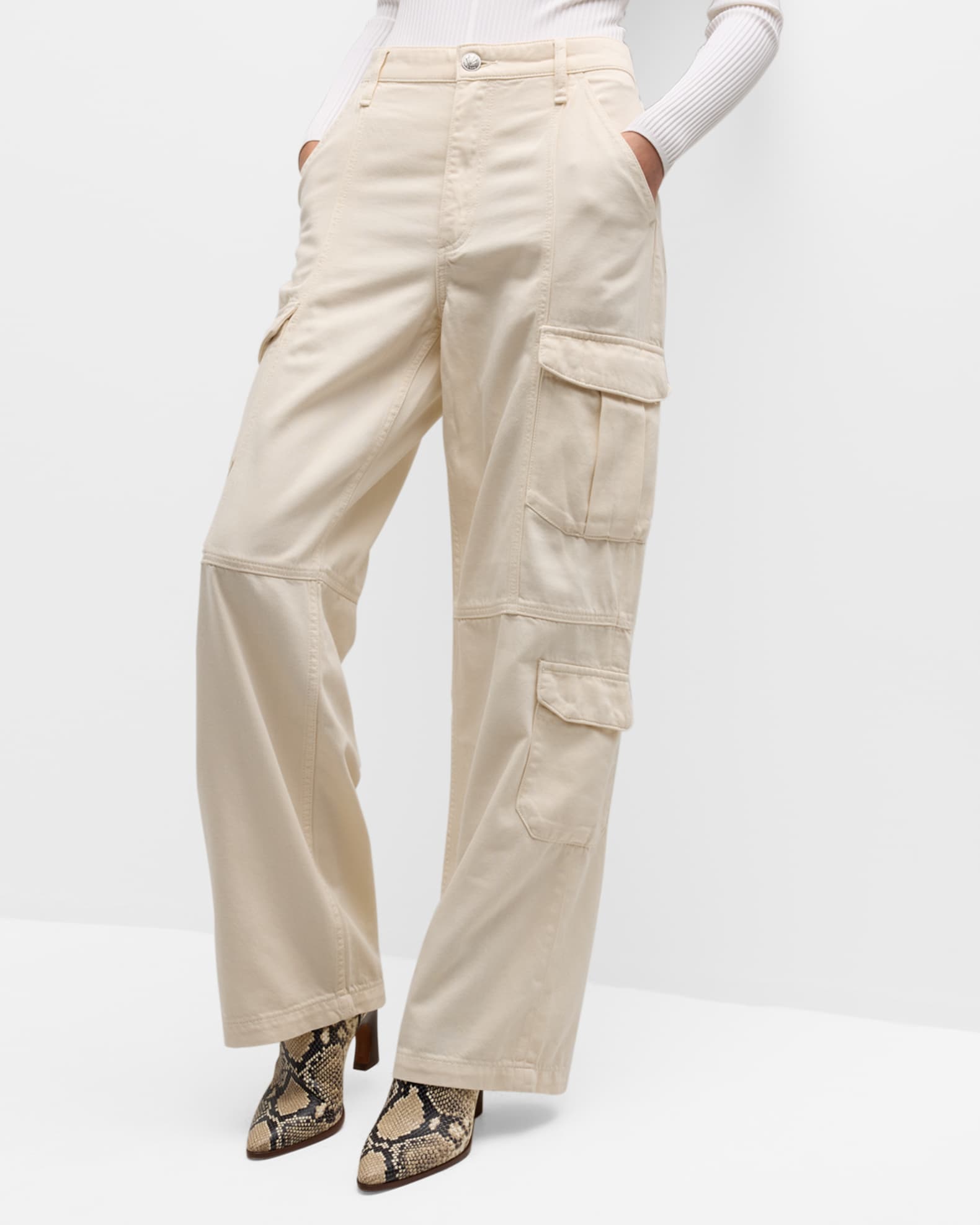 Rag & Bone Featherweight Cailyn Cargo Jeans | Neiman Marcus