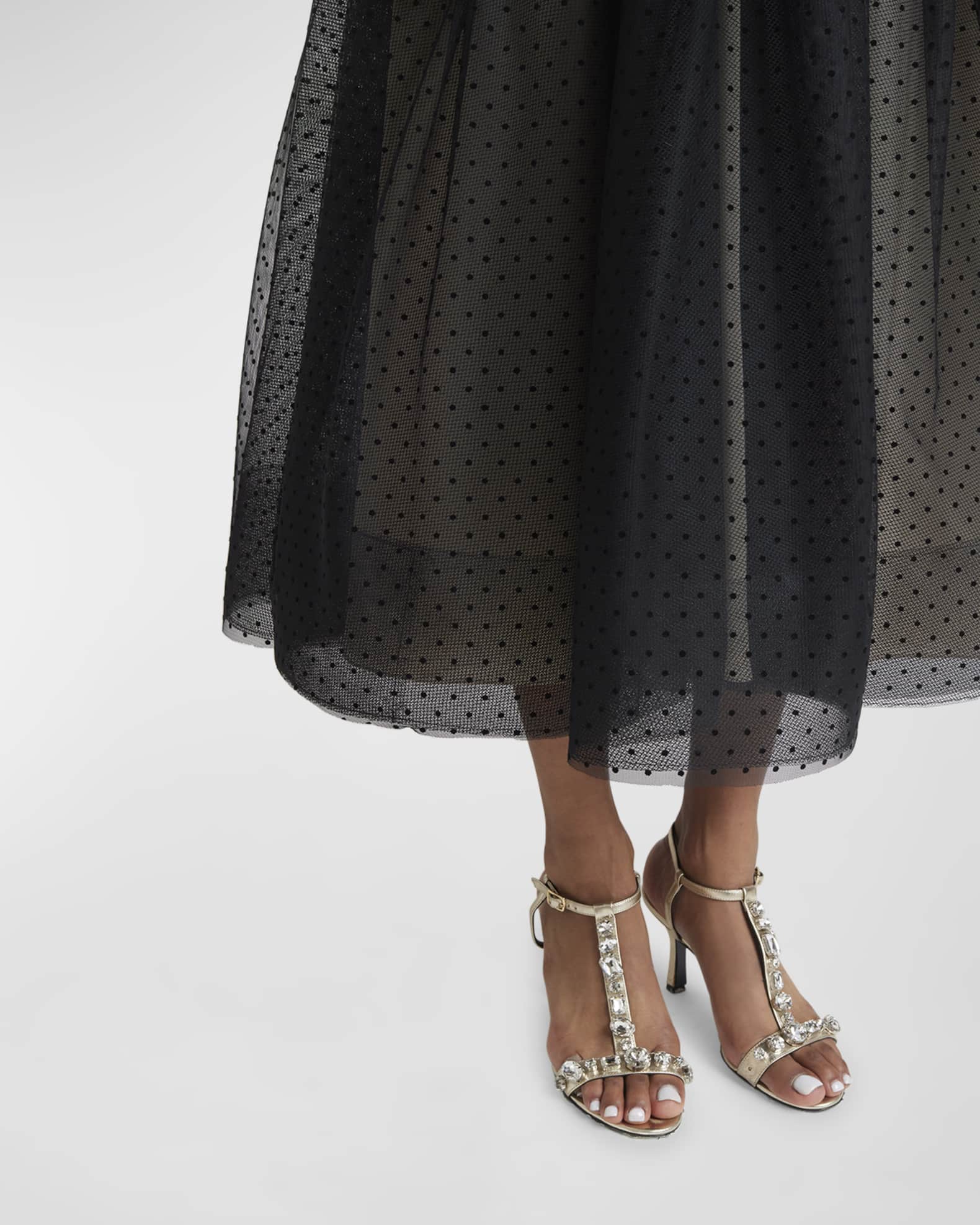 Erdem Swiss Dot Tulle Full Midi Skirt | Neiman Marcus Erdem Swiss Dot Tulle Full Midi Skirt | Neiman Marcus
