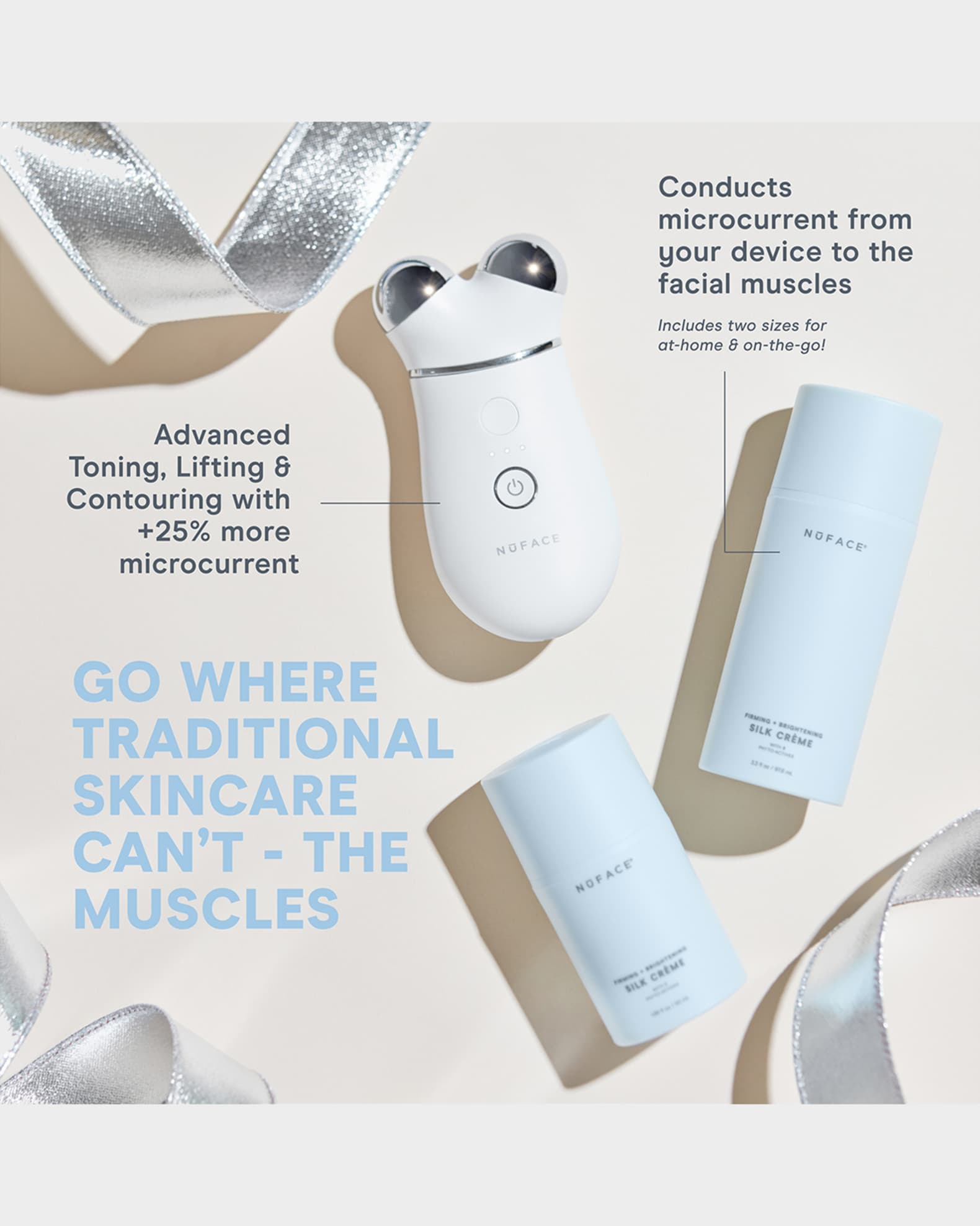 NuFace TRINITY+ Smart Advanced Facial Toning Routine | Neiman Marcus
