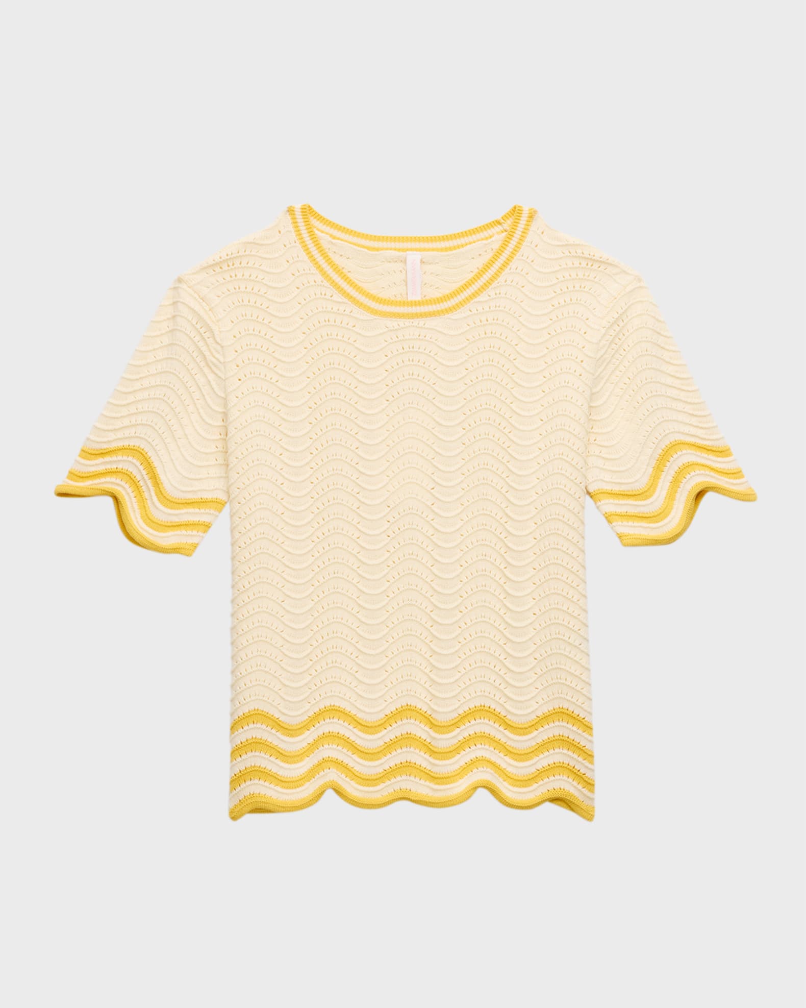 Zimmermann Girl's Alight Textured Knit Tee, Size 2-12 | Neiman Marcus