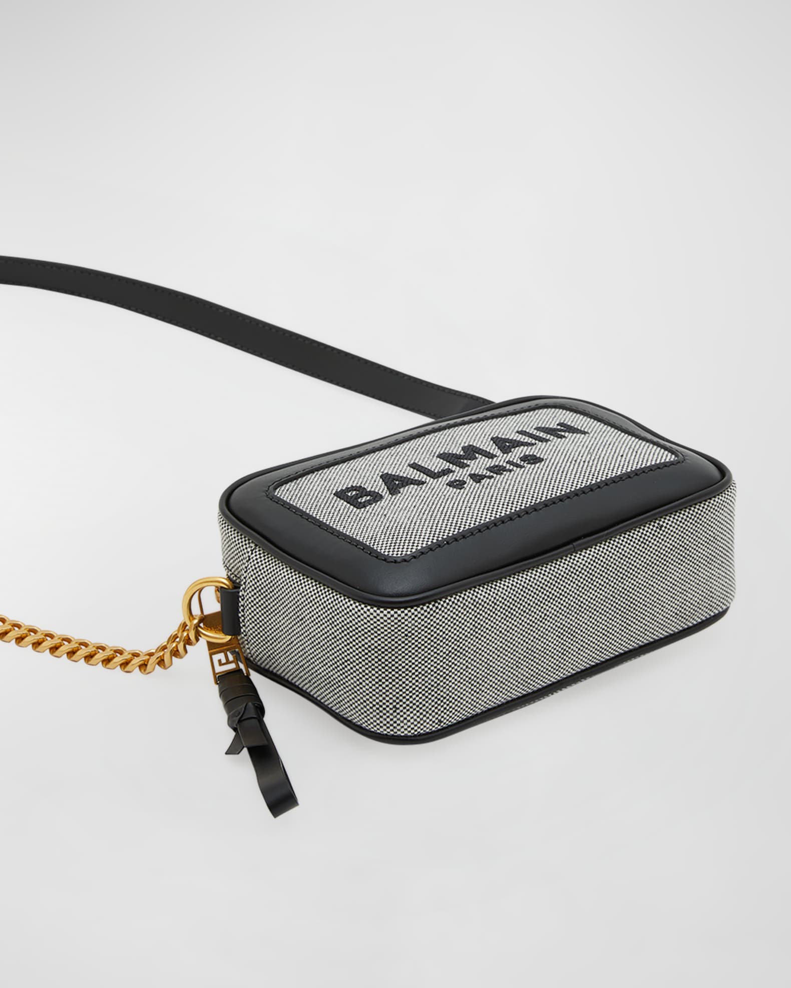 Balmain B Army Camera Bag in Canvas and Leather | Neiman Marcus