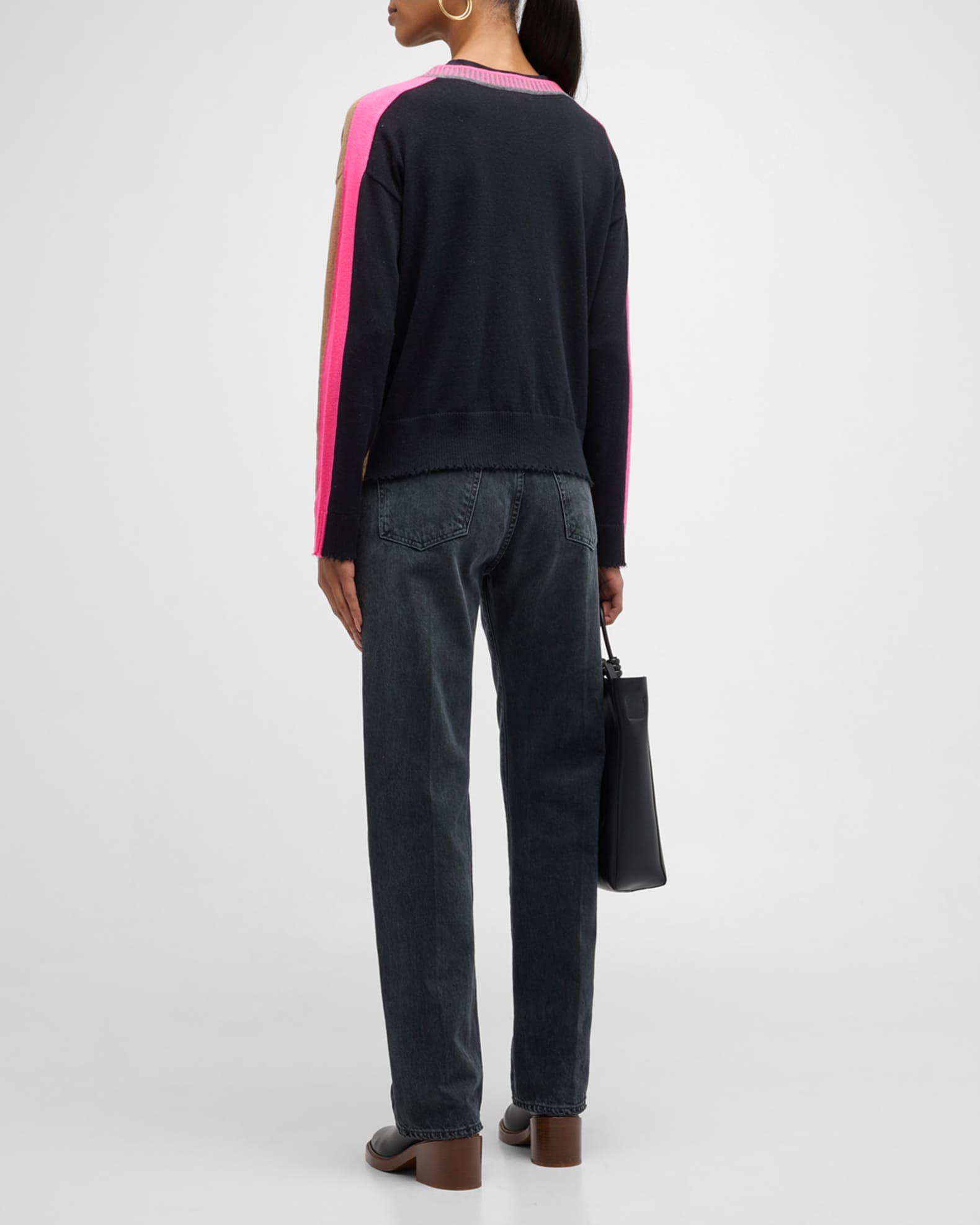 Lisa Todd Pocket Pleaser Colorblock Button-Down Cardigan | Neiman Marcus