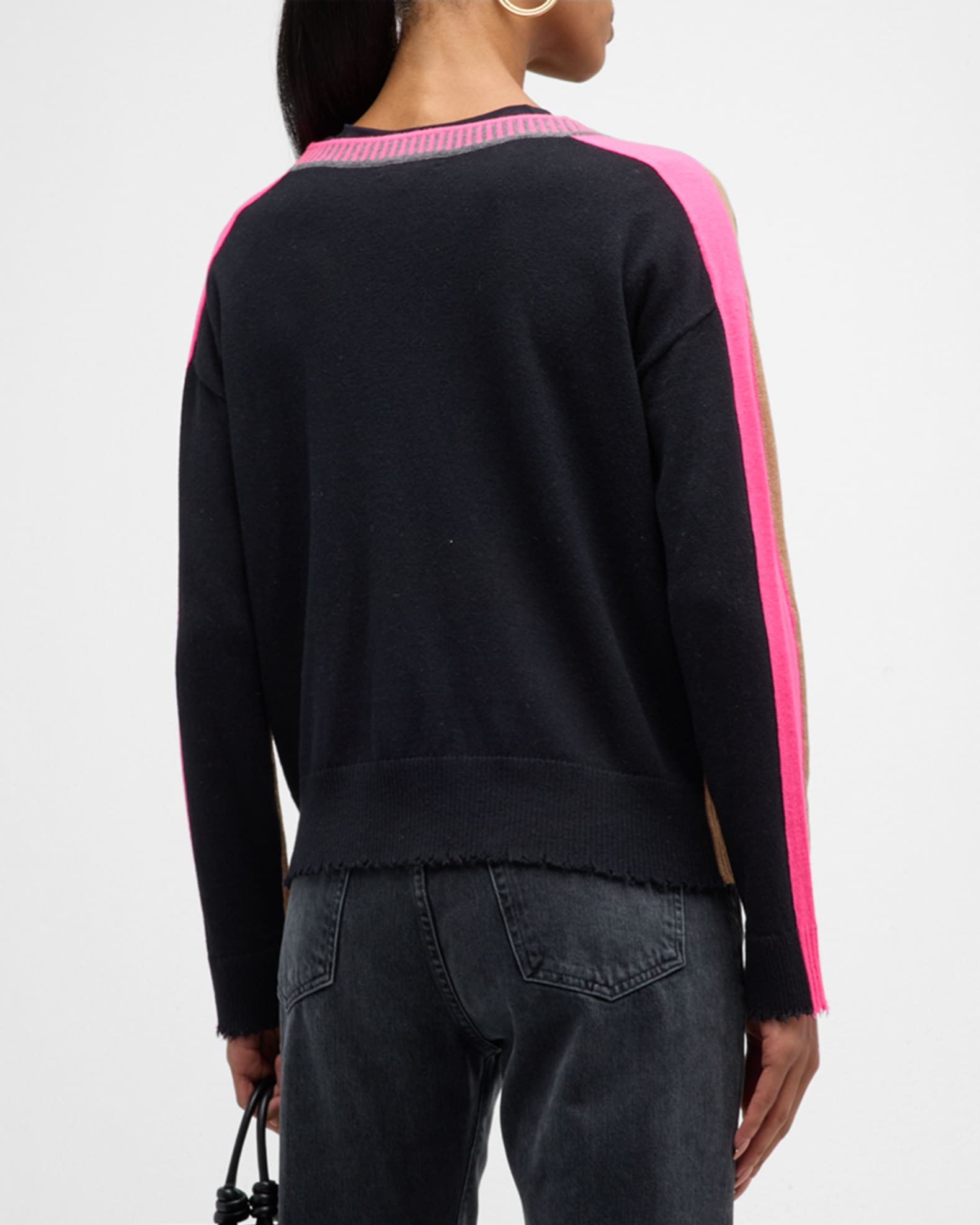 Lisa Todd Pocket Pleaser Colorblock Button-Down Cardigan | Neiman Marcus