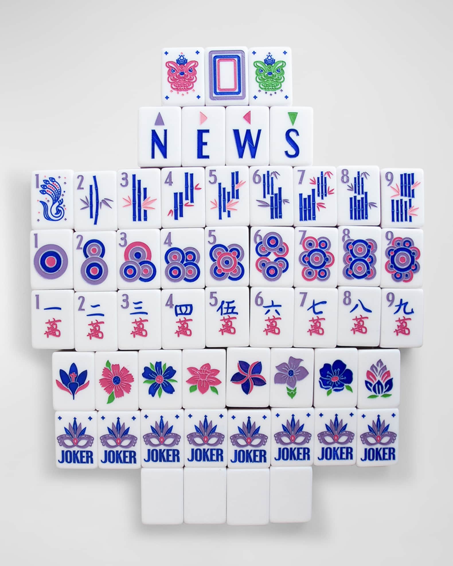 OH MY MAHJONG Lilac Soiree Tiles | Neiman Marcus
