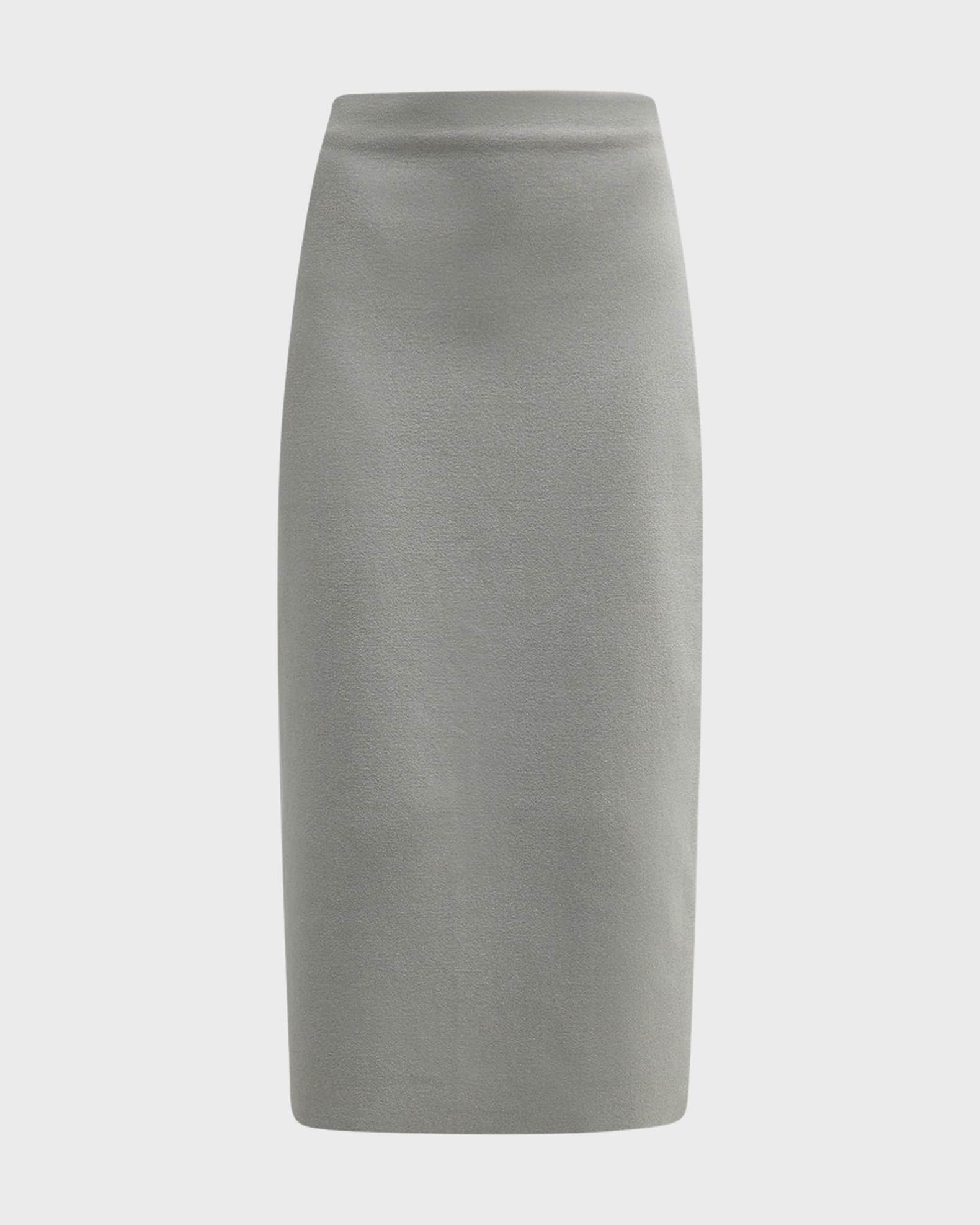 FABIANA FILIPPI Double-Knit Straight Midi Skirt | Neiman Marcus