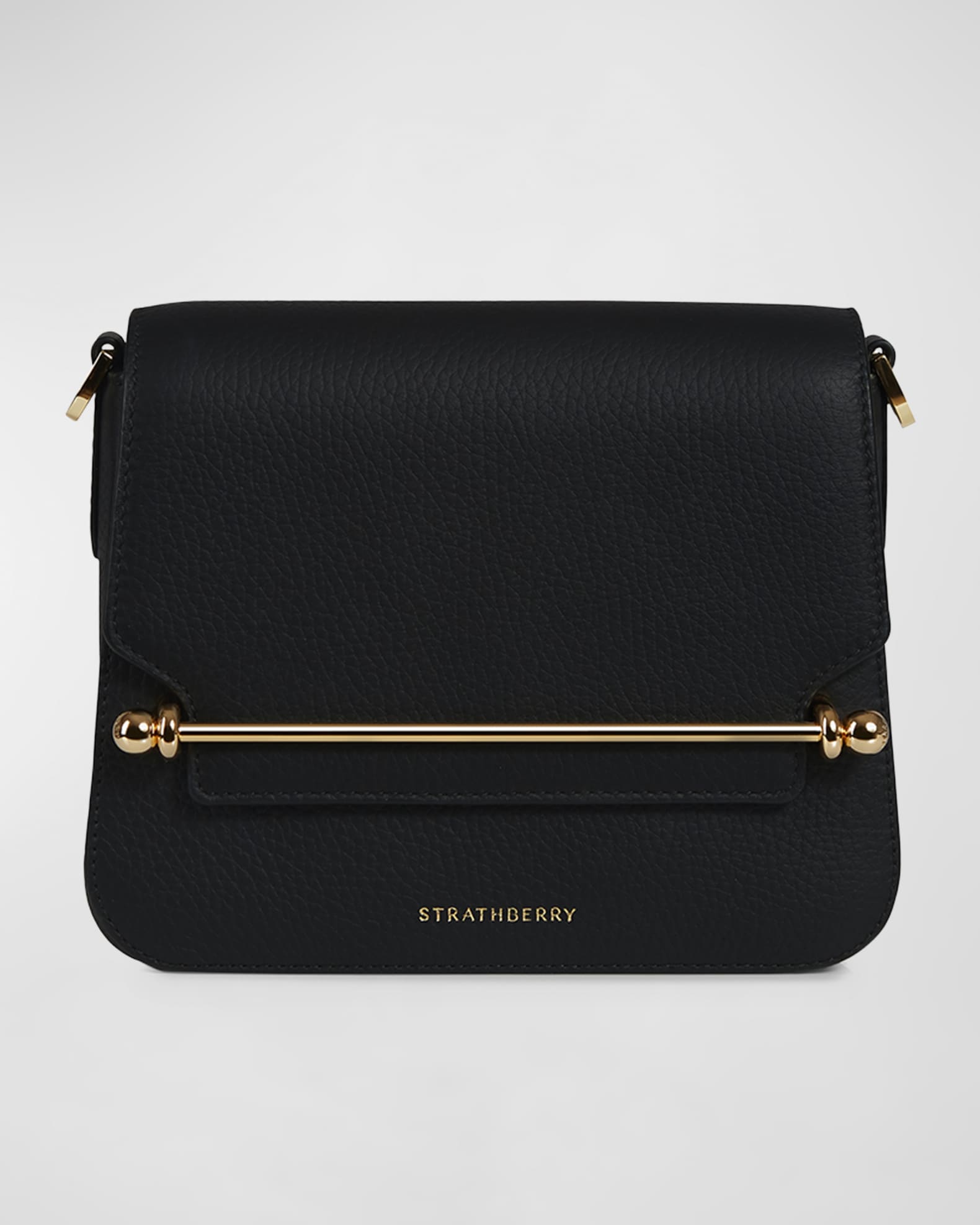 STRATHBERRY Ace Mini Flap Leather Crossbody Bag | Neiman Marcus